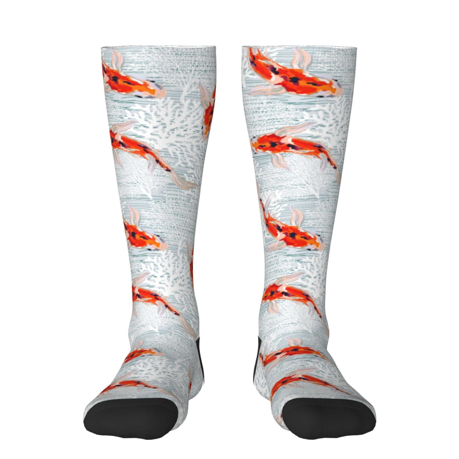 Sigee Koi Fish Corals,Spring Summer for Socks for Men Women Gifts for ...