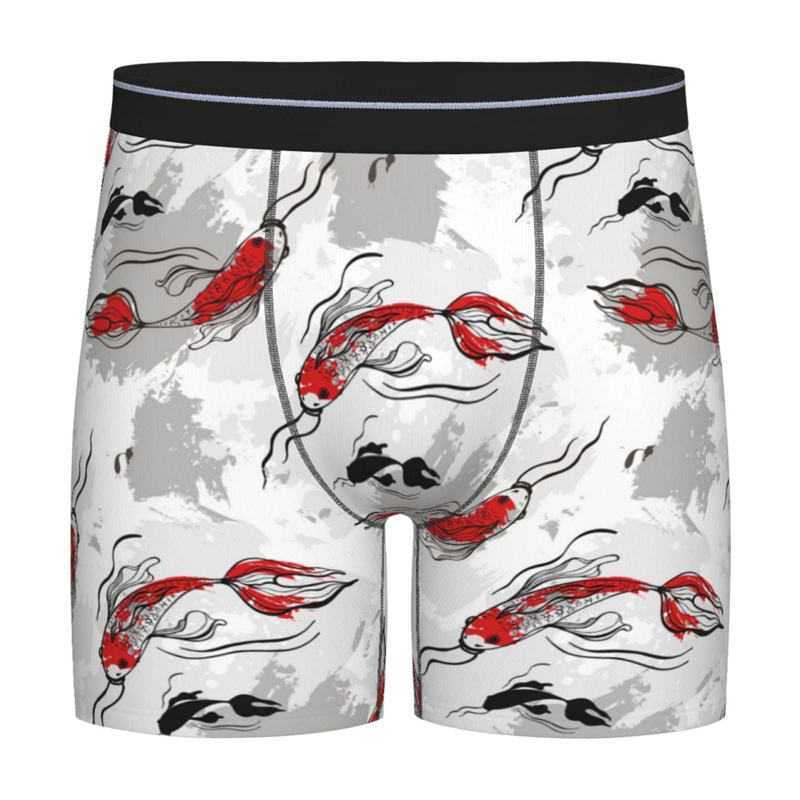 Sigee Koi Fish for Men's Boxer Briefs,Moisture Wicking and Breathable X ...