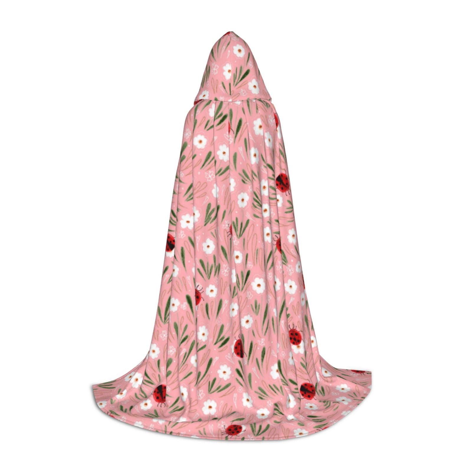 Sigee Ladybug And Flowers for Hooded Cape For Teenagers Hood Halloween ...