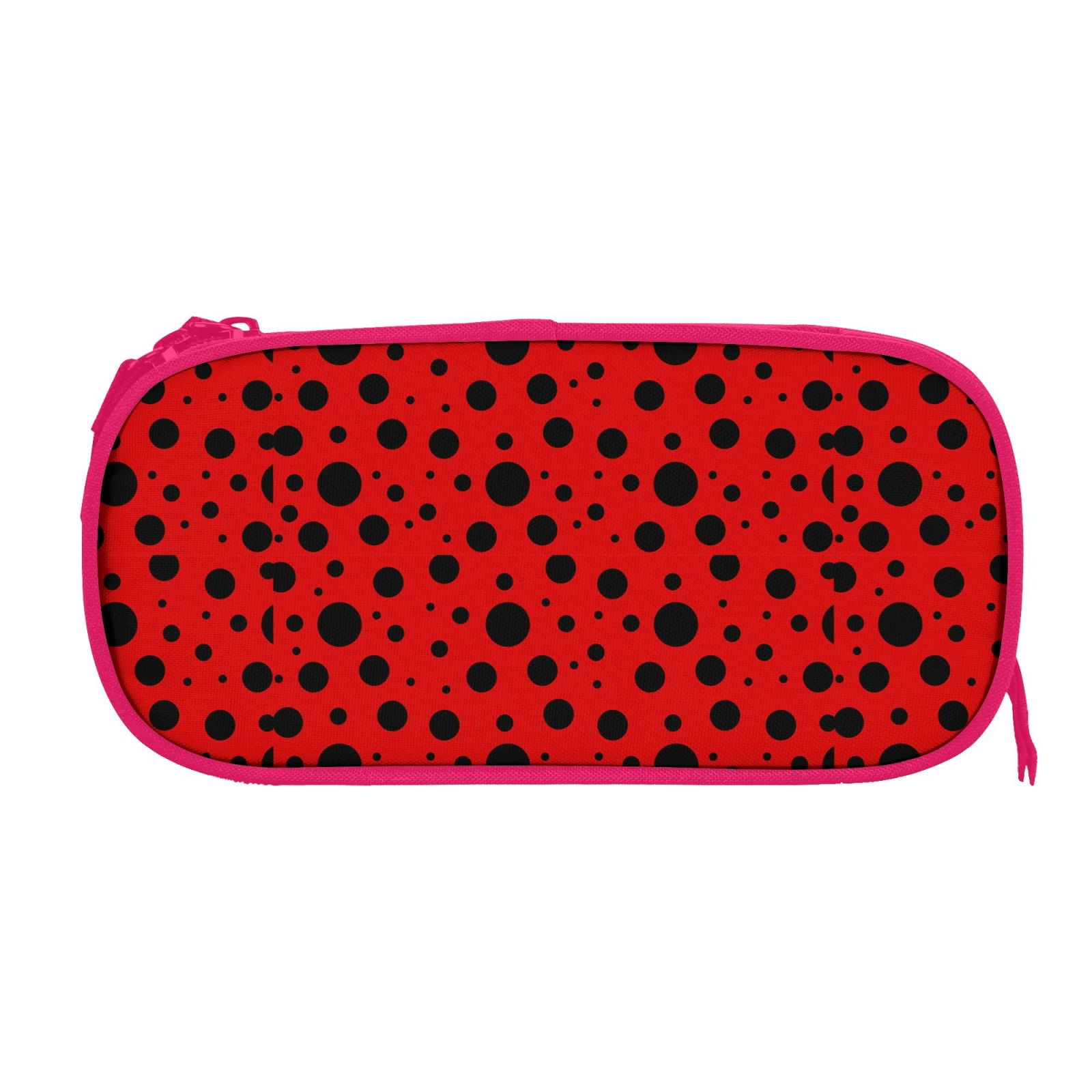 Sigee Ladybug Pattern for Portable Pencil Pouch with Zipper for ...