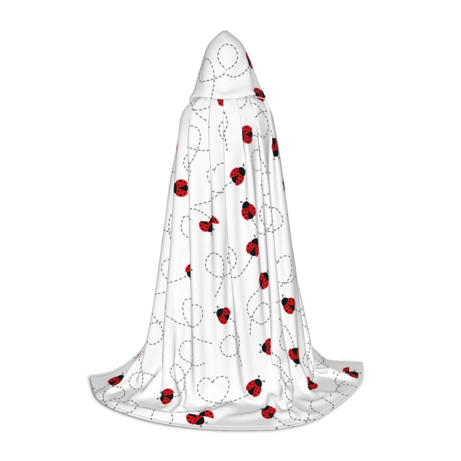 Sigee Ladybugs Flying On Dotted Route for Hooded Cape For Teenagers ...