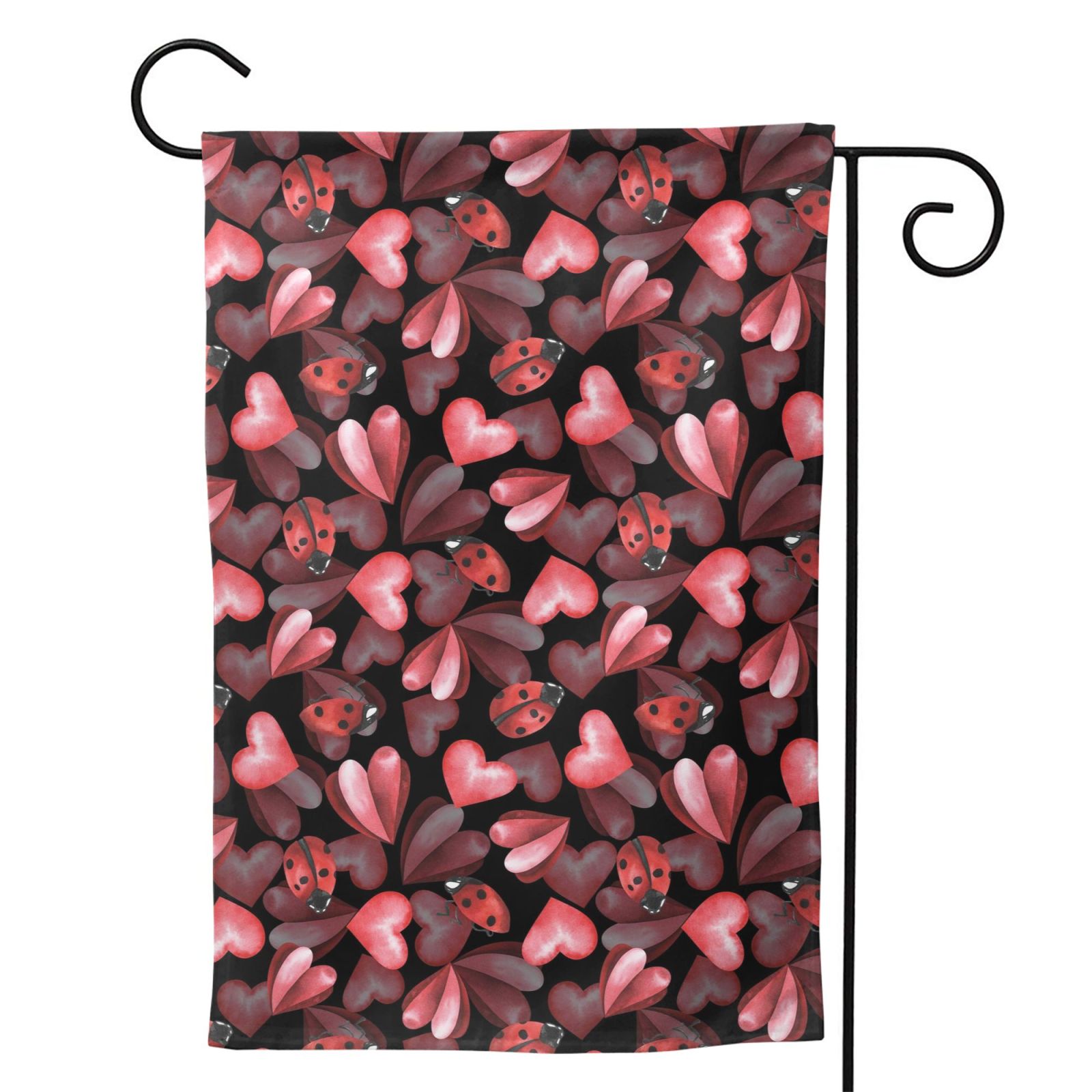 Sigee Ladybugs and Red Hearts for Live Happy Decorative Small Garden ...