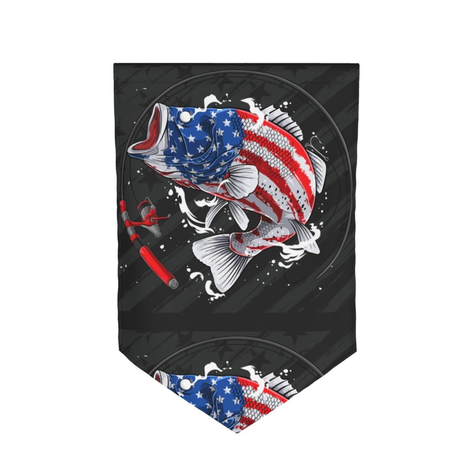 Sigee Largemouth Bass Fish in USA Printed Flag12.5 * 18in Outdoor Yard ...