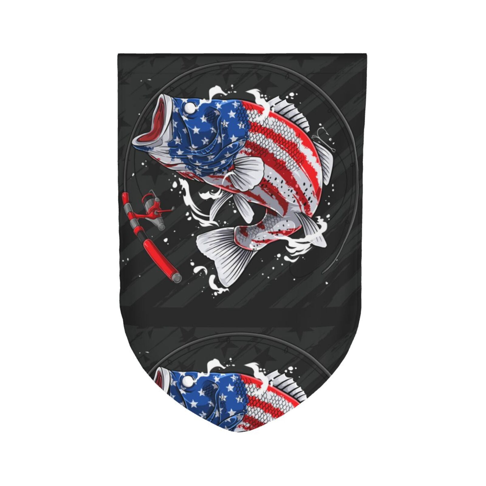 Sigee Largemouth Bass Fish in USA Printed Flag12.5 * 18in Outdoor Yard ...