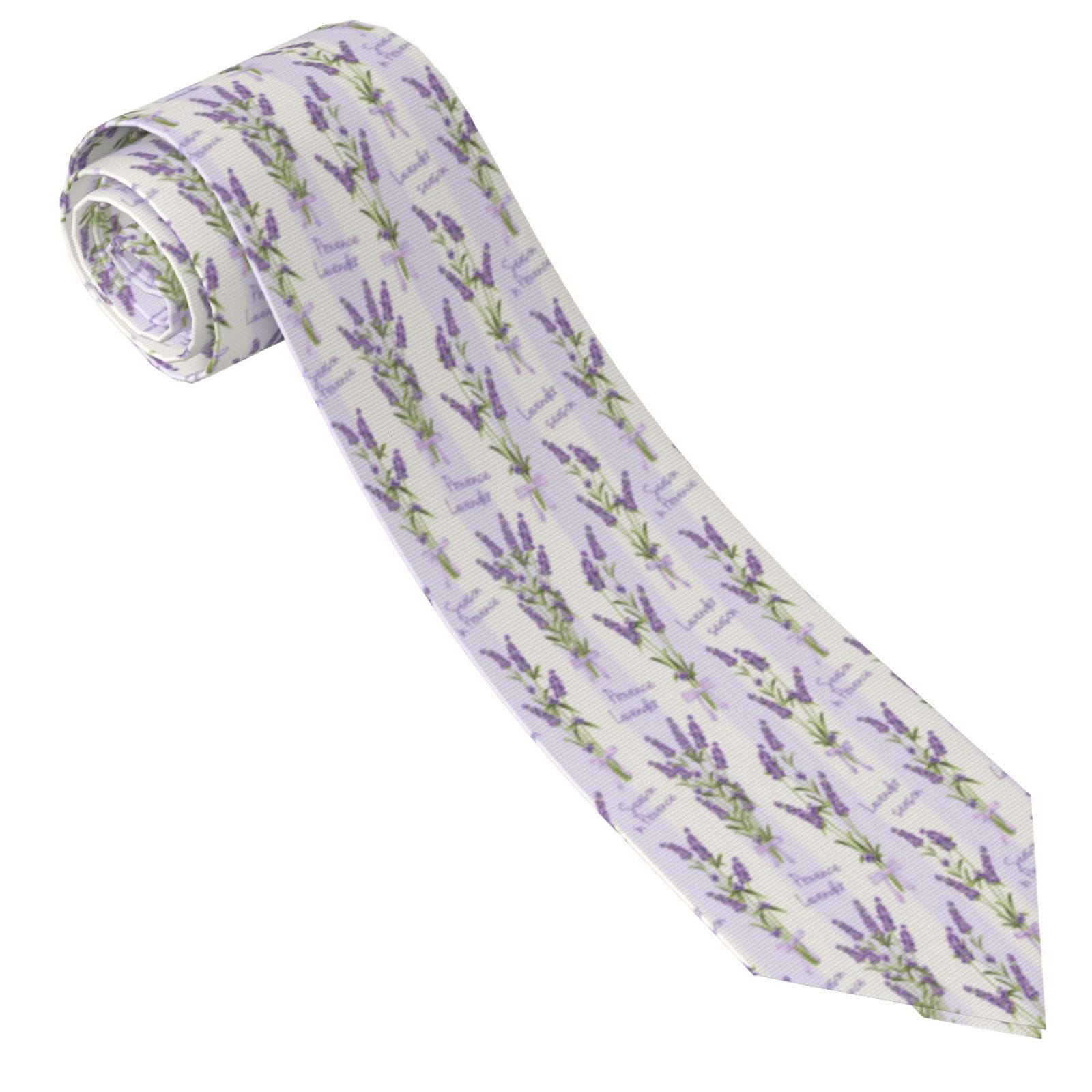 Sigee Lavender Flowers for Elegant Men's Necktie,Classic Tie for Formal ...