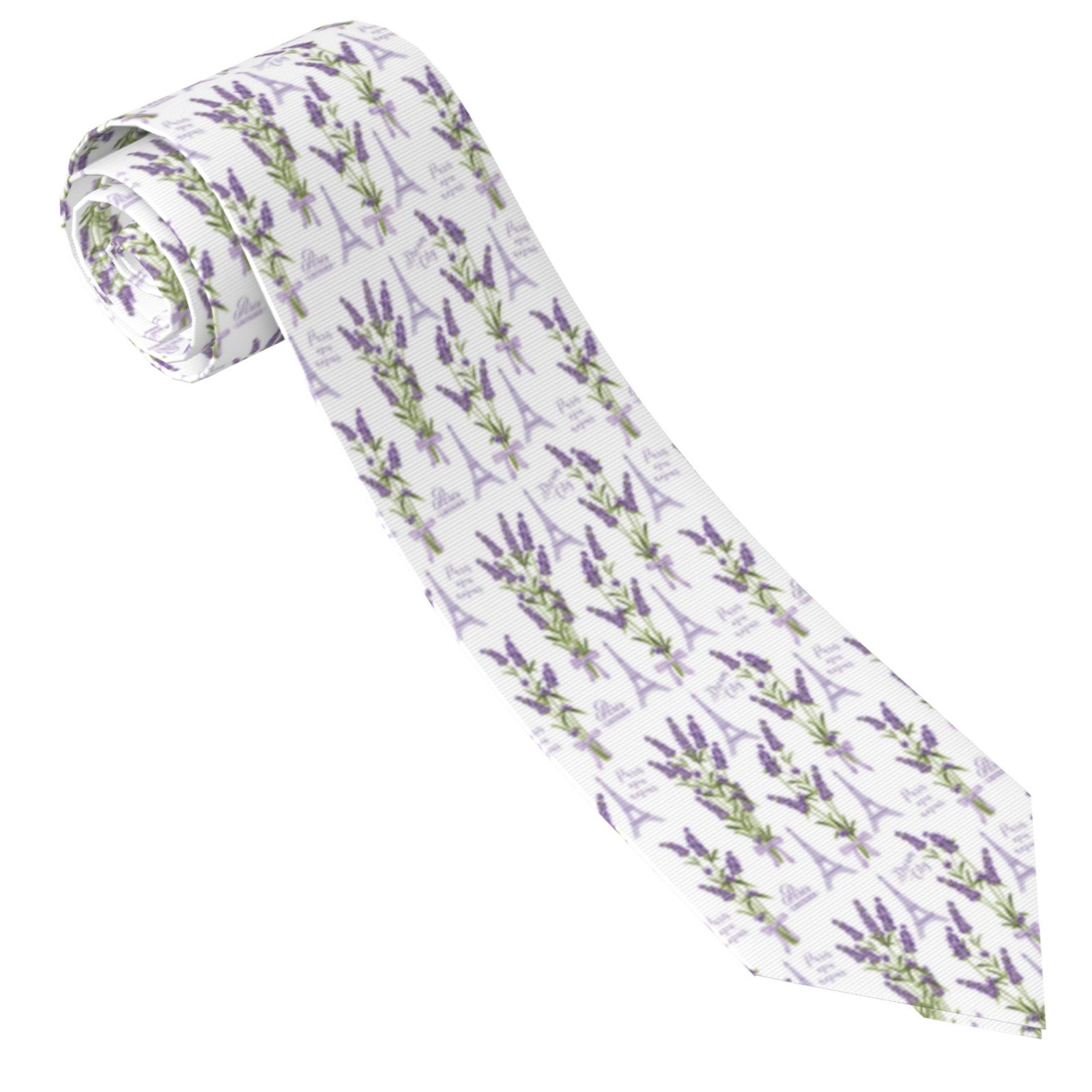 Sigee Lavender Flowers for Elegant Men's Necktie,Classic Tie for Formal ...