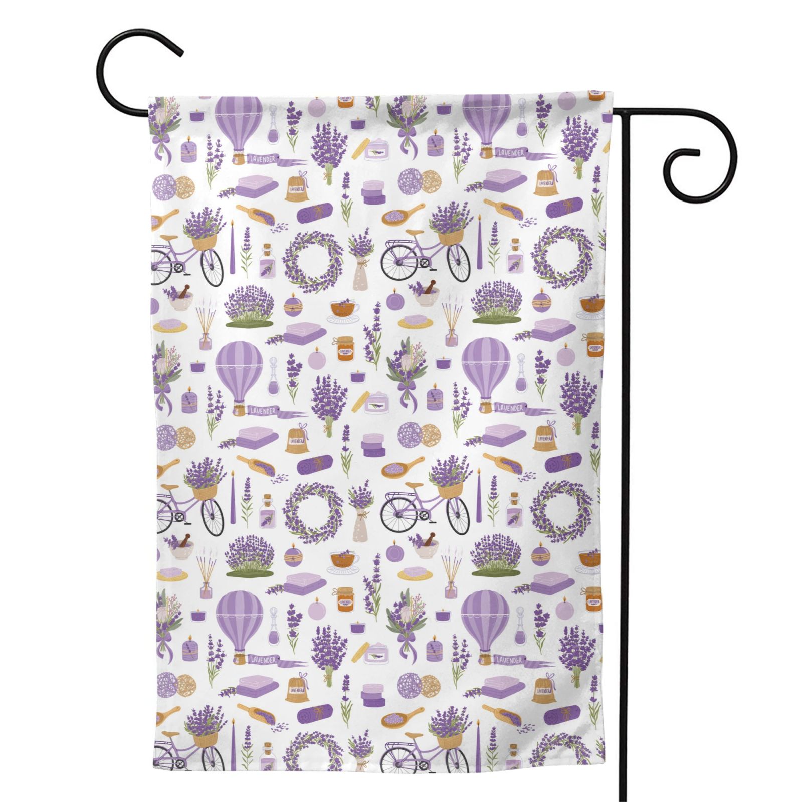 Sigee Lavender Flowers for Live Happy Decorative Small Garden Flag ...
