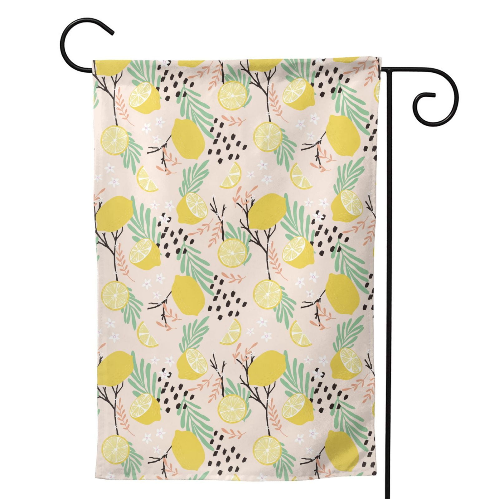 Sigee Lemon Leaves for Live Happy Decorative Small Garden Flag,Double ...