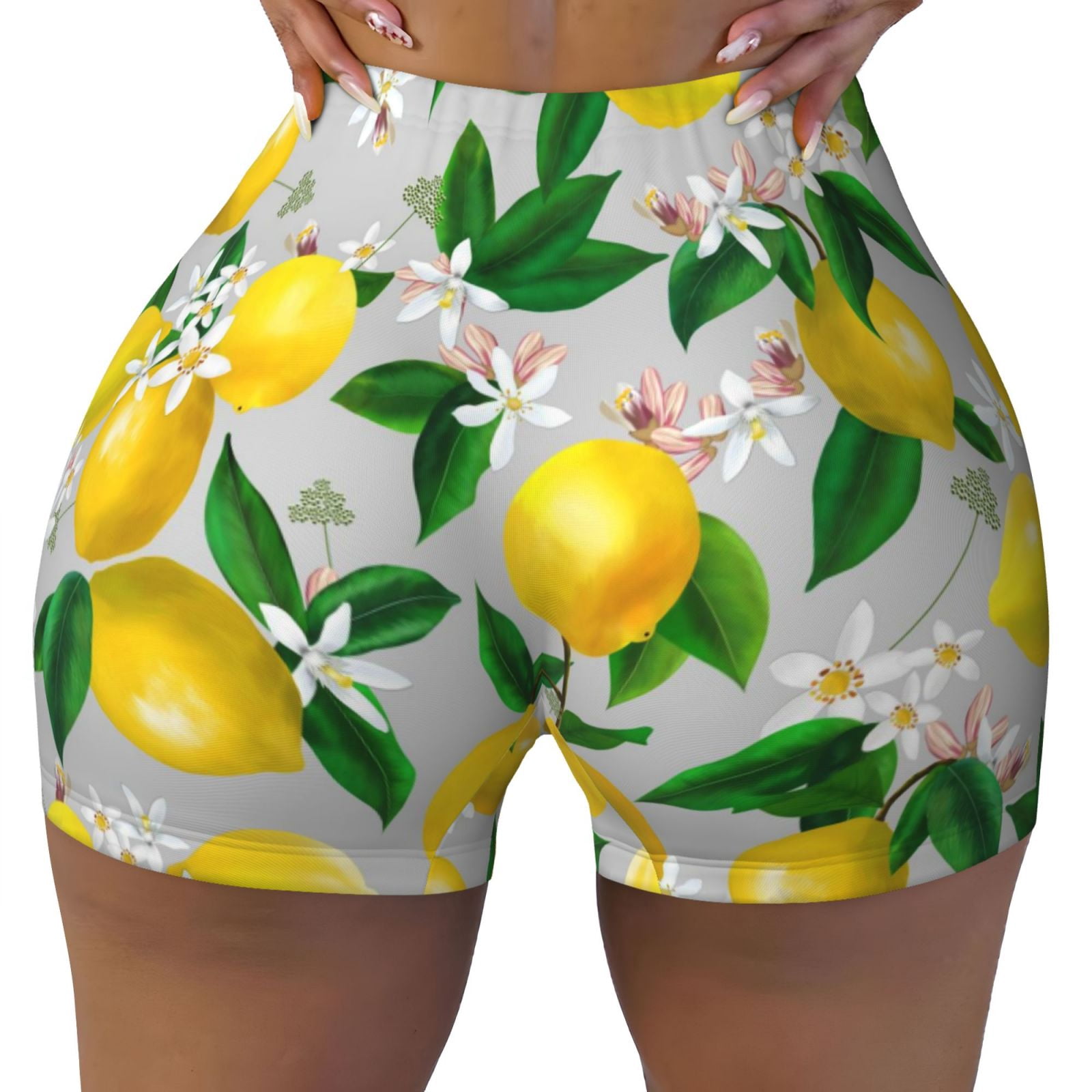 Sigee Lemon Seamless Pattern Oil Painting Effect Print Women's High ...