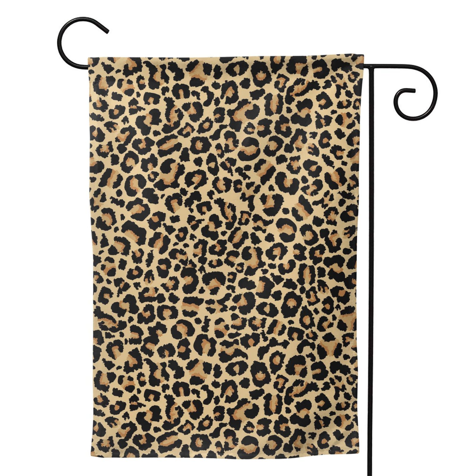 Sigee Leopard Print for Live Happy Decorative Small Garden Flag,Double ...