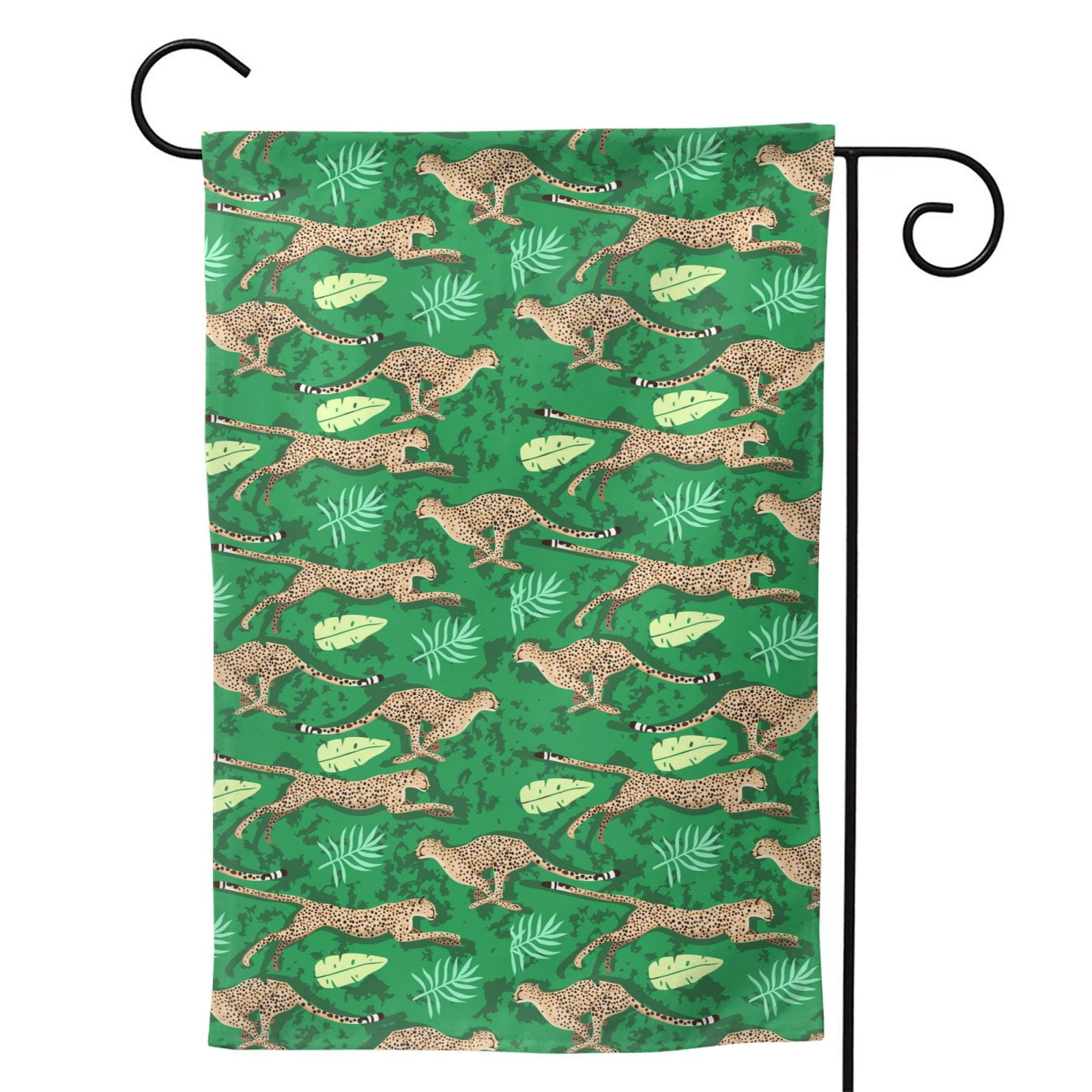 Sigee Leopard Print for Live Happy Decorative Small Garden Flag,Double ...