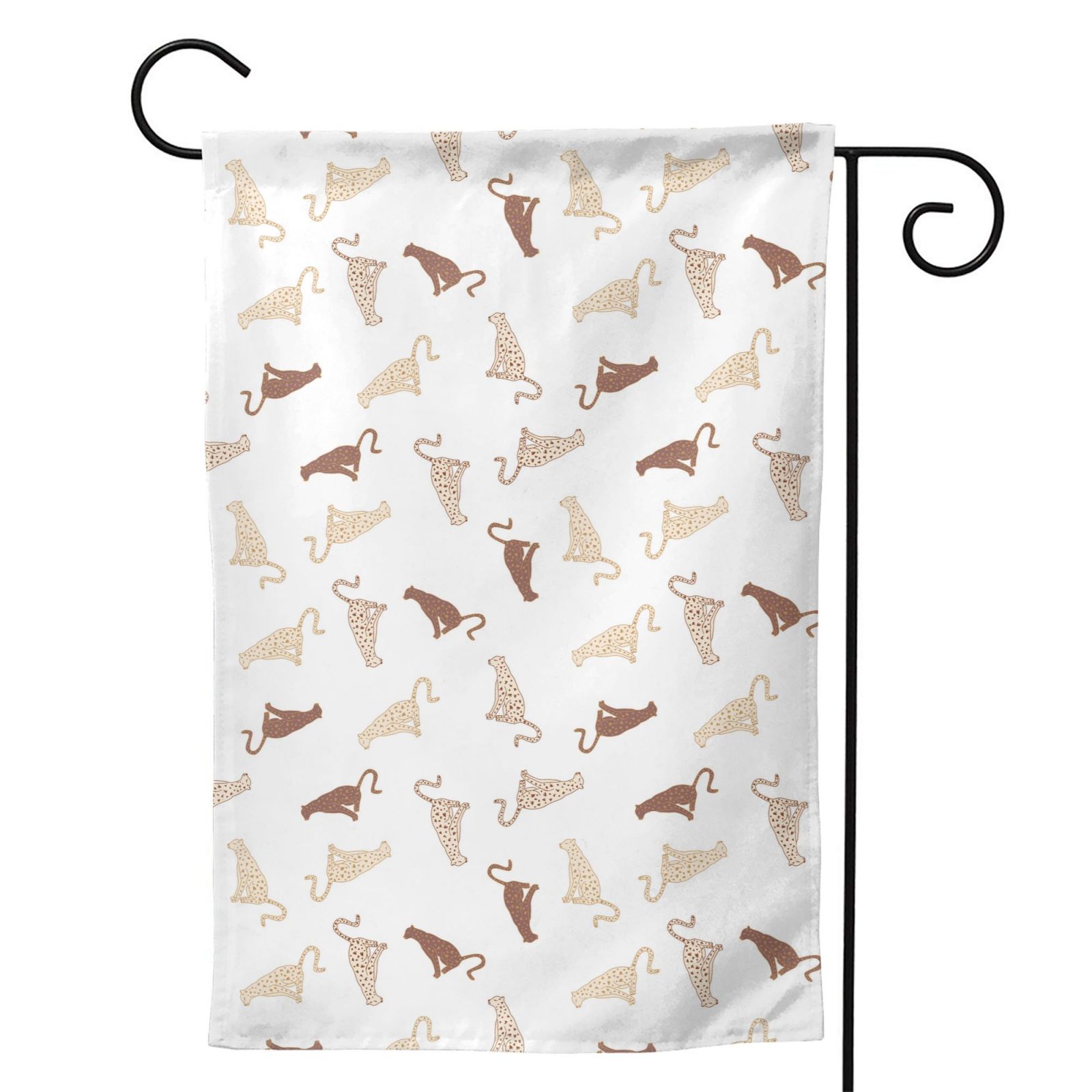 Sigee Leopard Print for Live Happy Decorative Small Garden Flag,Double ...