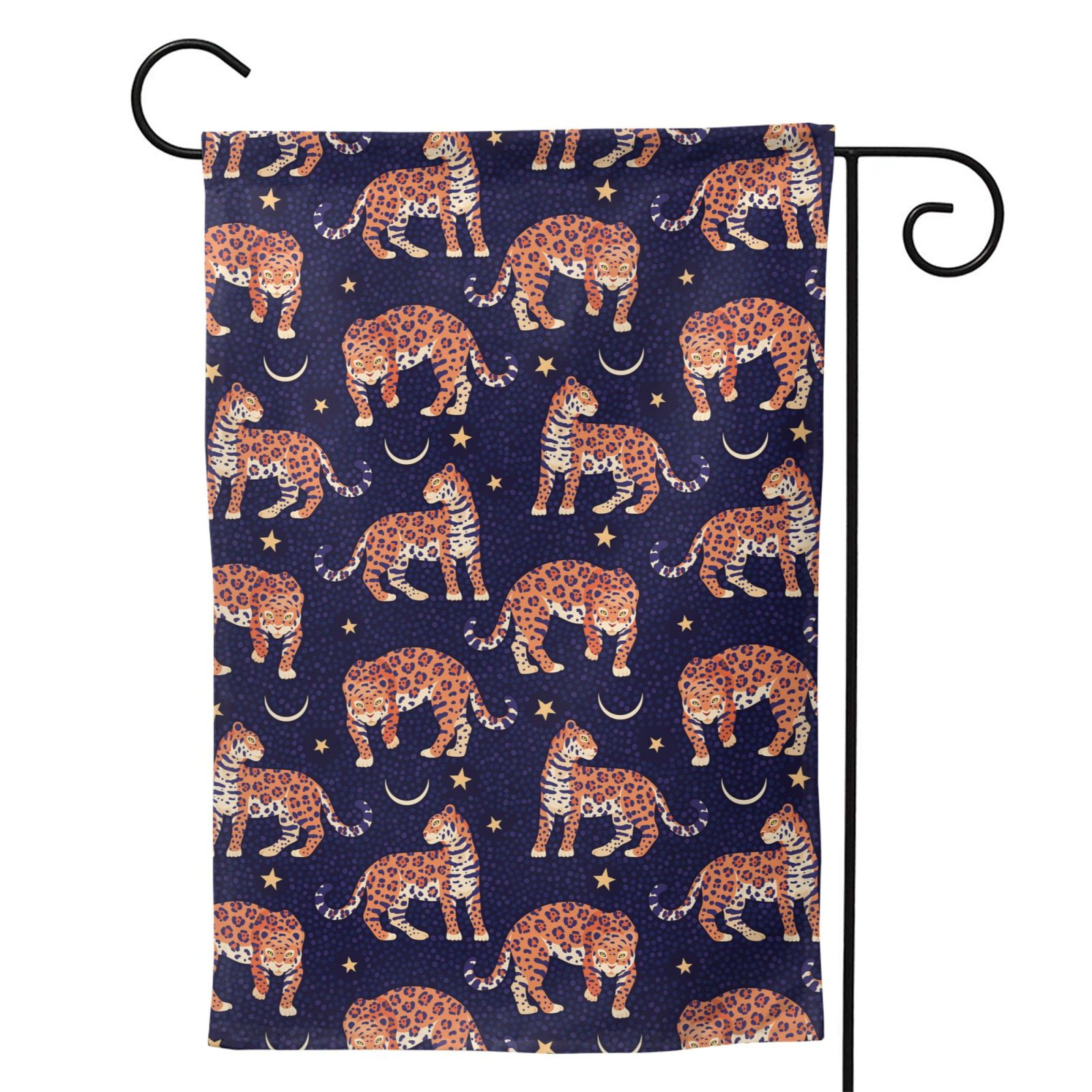 Sigee Leopard Print for Live Happy Decorative Small Garden Flag,Double ...