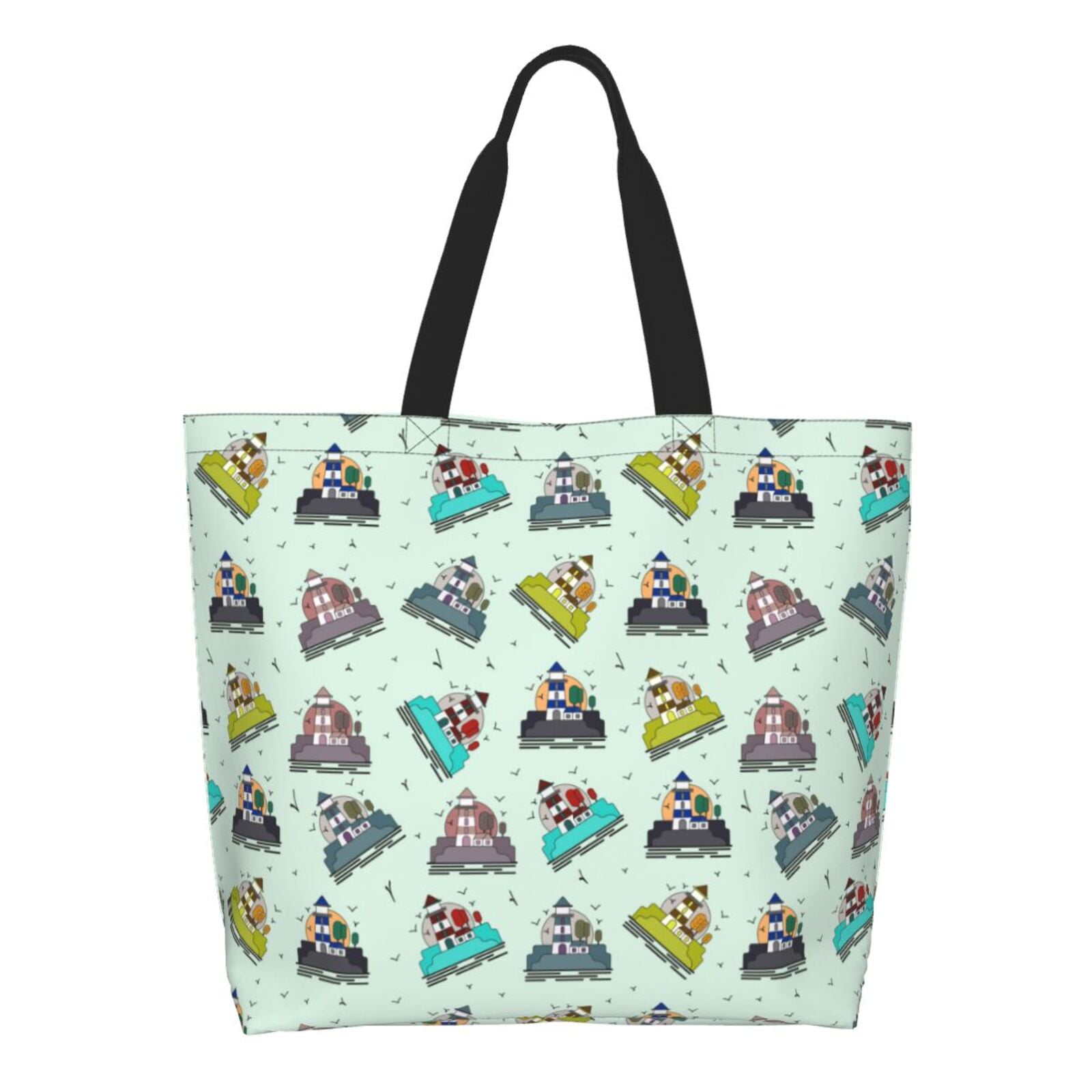 Sigee Lighthouse for Large Capacity Shopping Bag with Inner Pocket ...