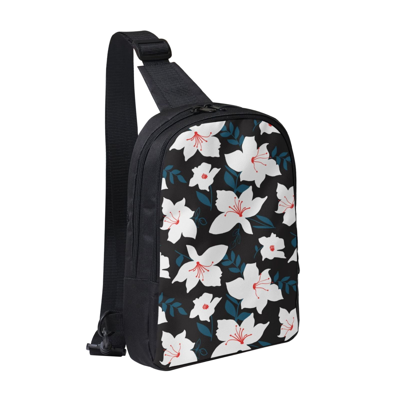 Sigee Lilies Flowers for Dual Pocket Sling Backpack Hiking Daypack ...
