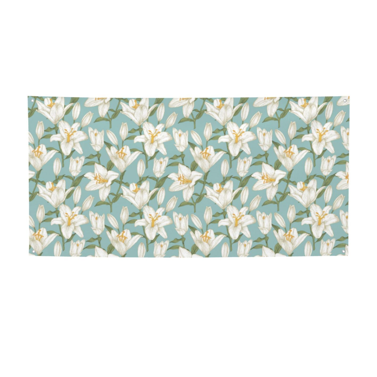 Sigee Lilies Flowers for Large Happy Holiday Banner for Outdoor Indoor ...