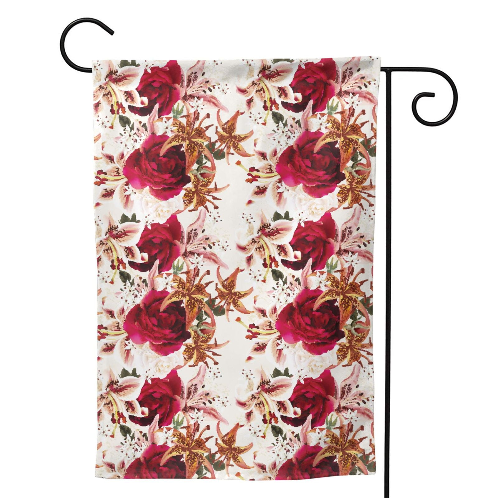 Sigee Lilies Flowers for Live Happy Decorative Small Garden Flag,Double ...