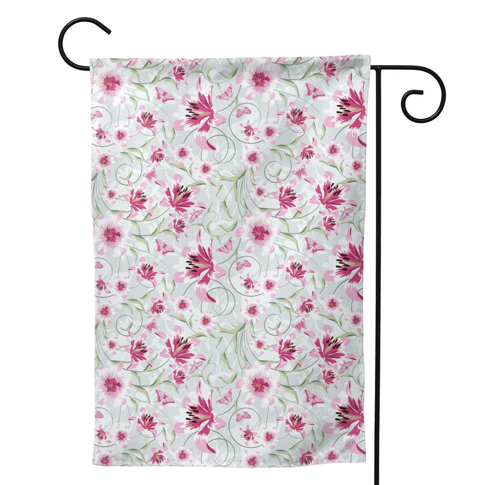 Sigee Lilies Flowers for Live Happy Decorative Small Garden Flag,Double ...