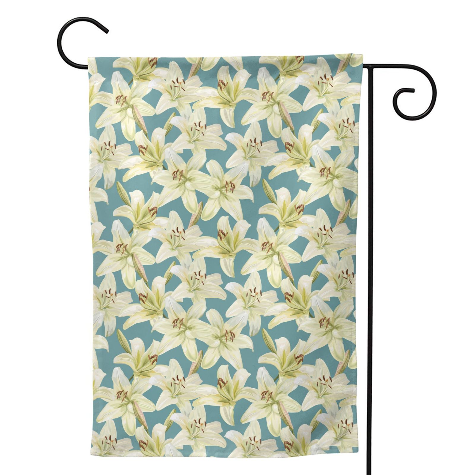 Sigee Lilies Flowers for Live Happy Decorative Small Garden Flag,Double ...