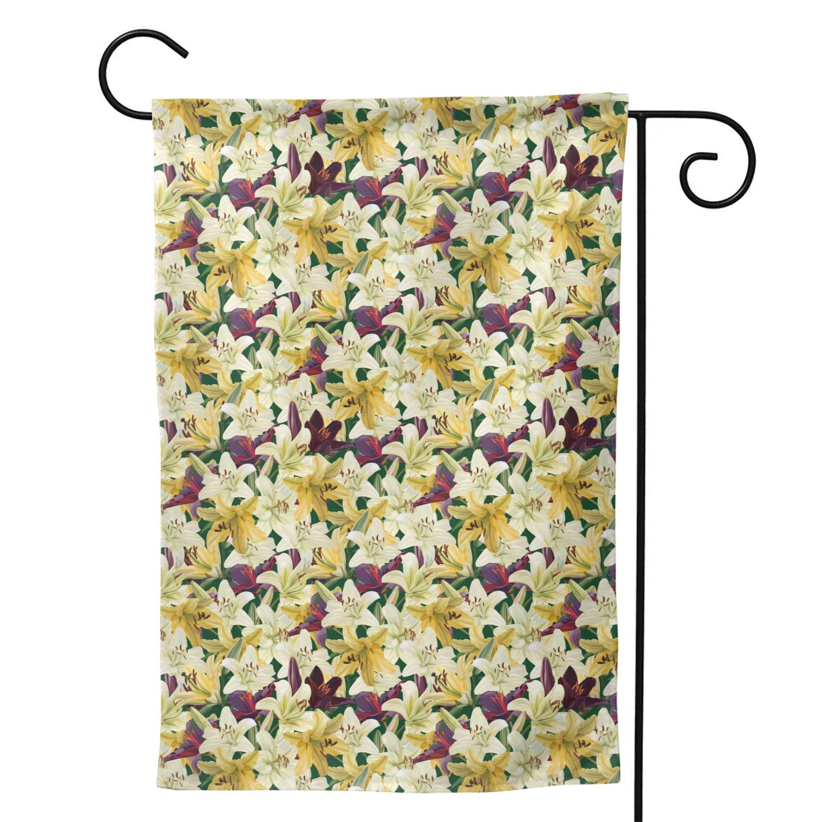 Sigee Lilies Flowers for Live Happy Decorative Small Garden Flag,Double ...