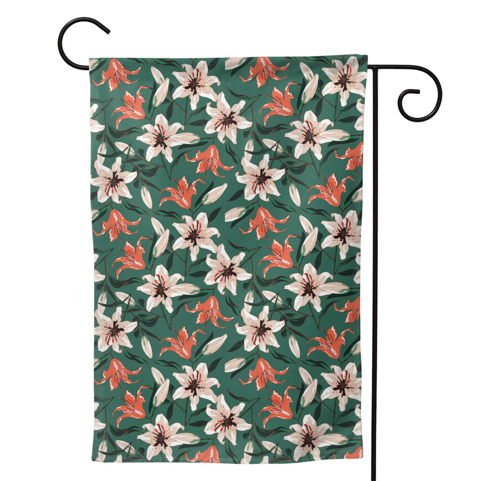 Sigee Lilies Flowers for Live Happy Decorative Small Garden Flag,Double ...