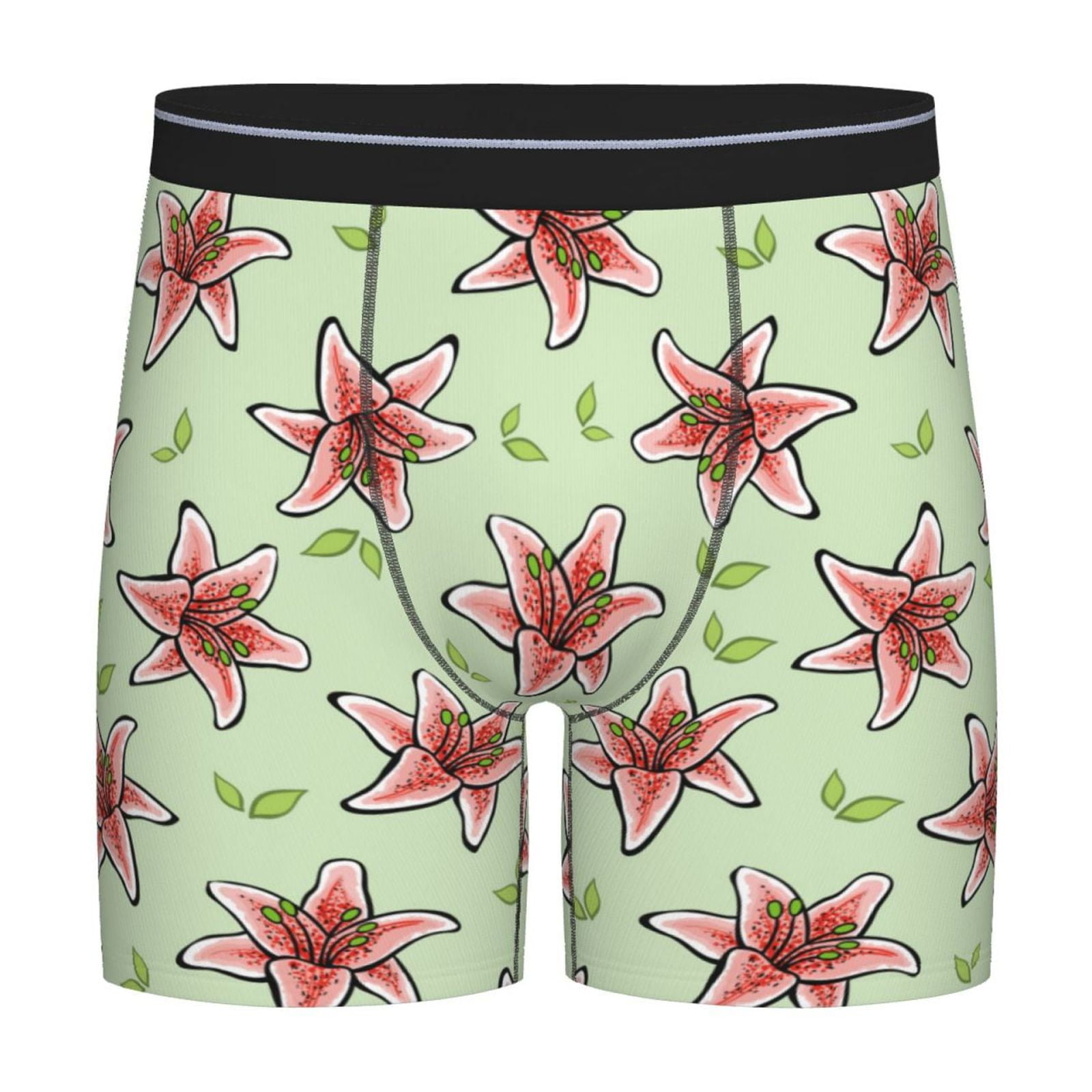 Sigee Lilies Flowers for Men's Boxer Briefs,Moisture Wicking and ...