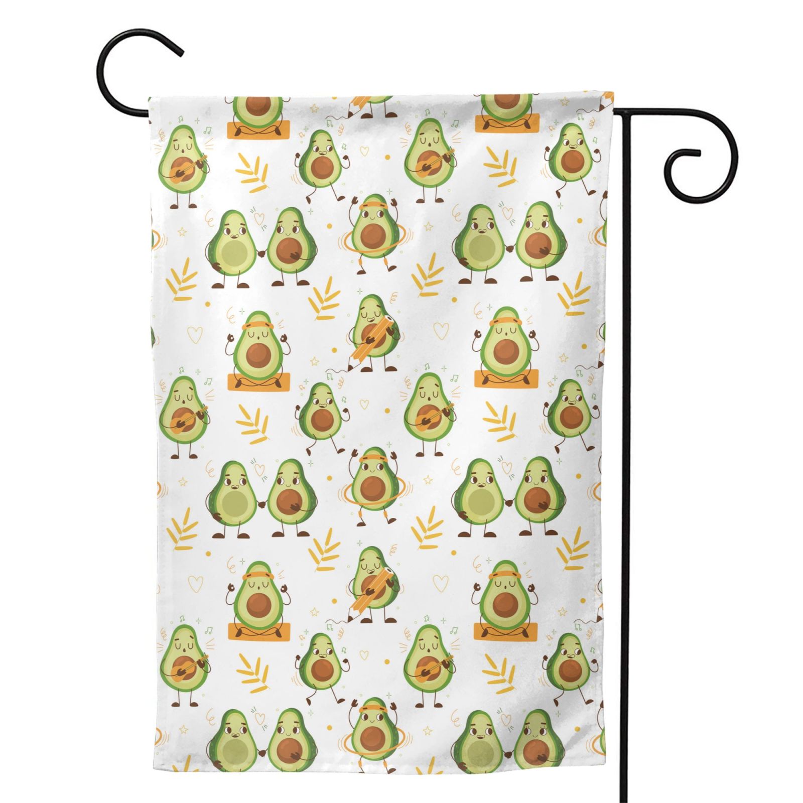 Sigee Lovely Avocado for Live Happy Decorative Small Garden Flag,Double ...