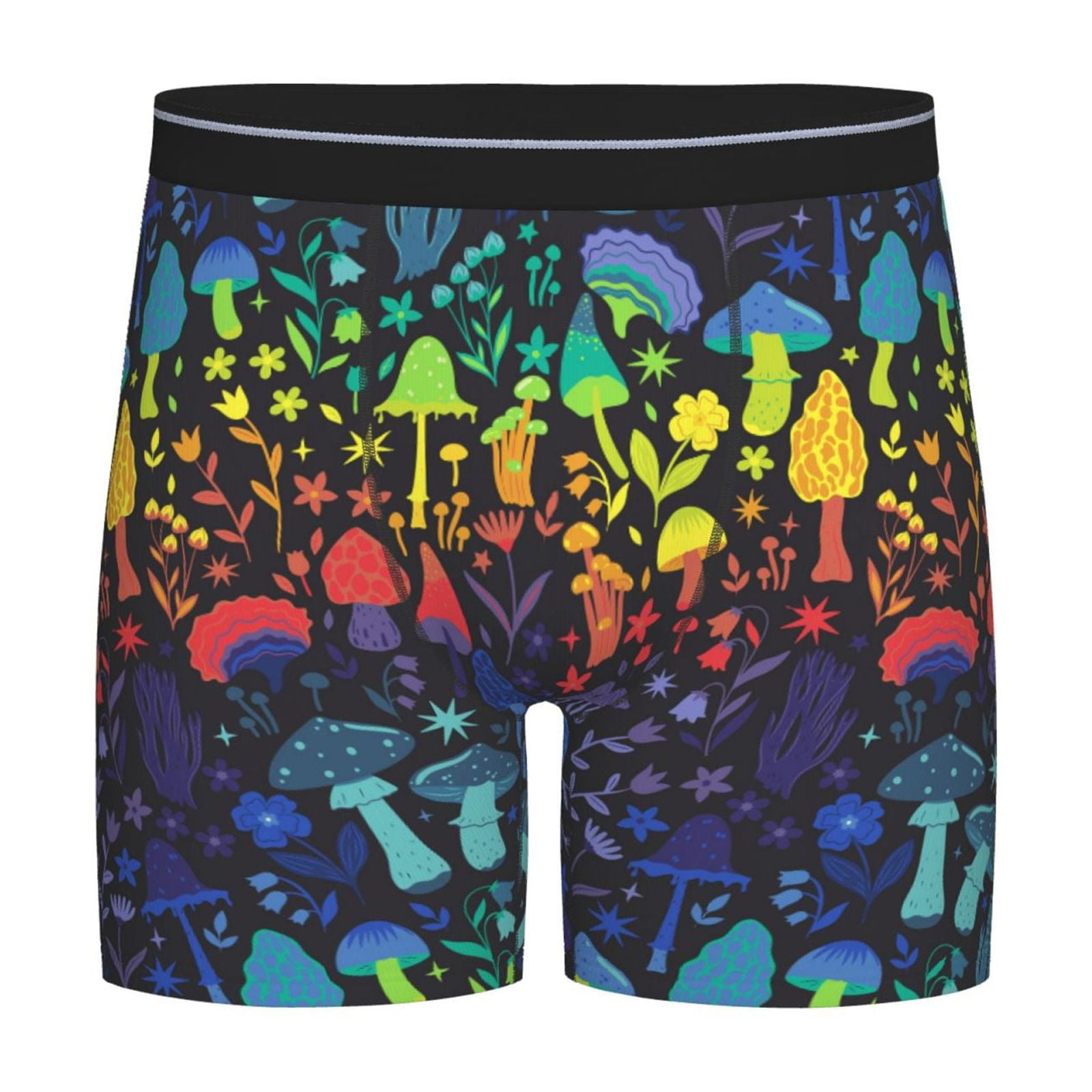 Sigee Magical Mushrooms and Flowers for Men's Boxer Briefs,Moisture ...
