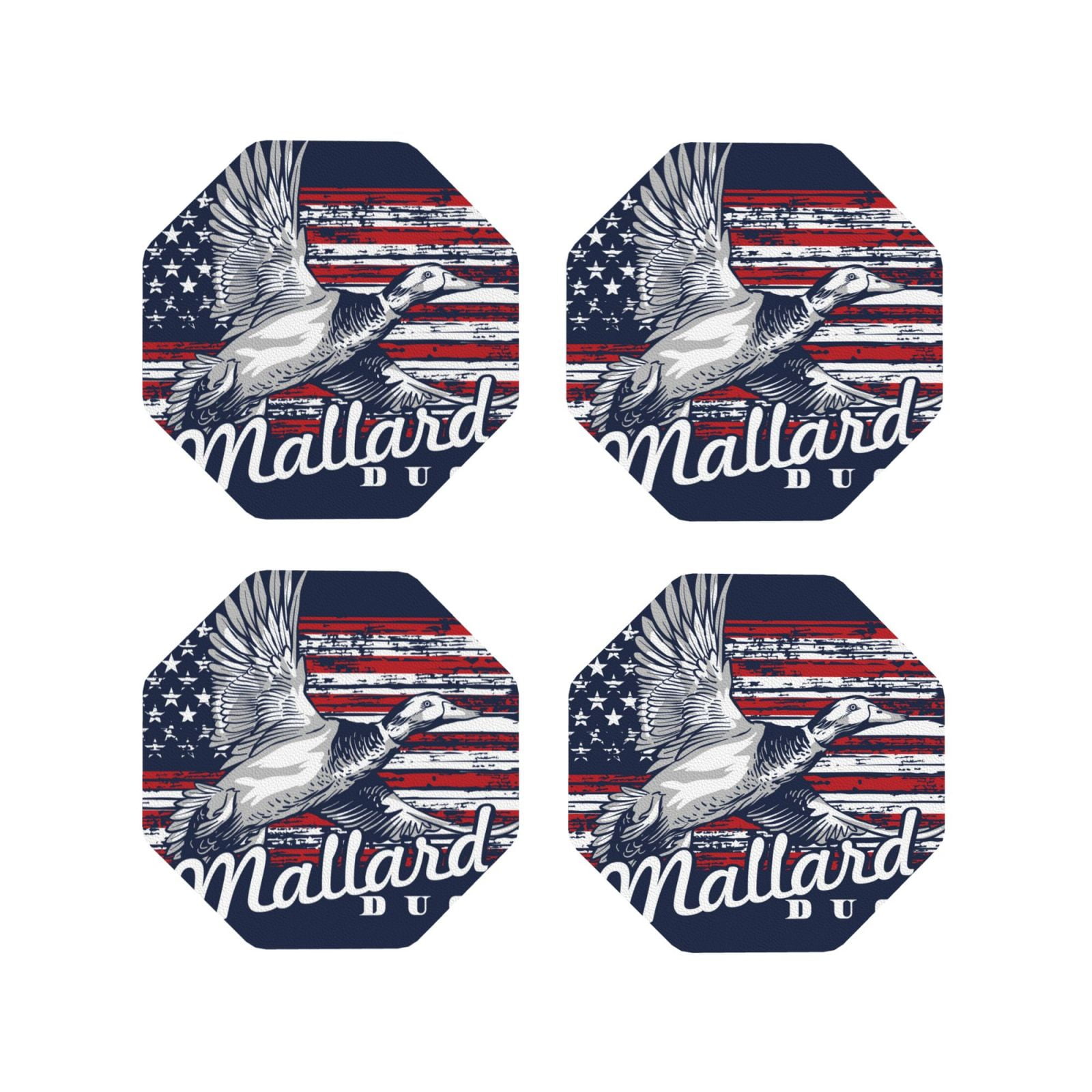 Sigee Mallard Duck With American Flag for Water-Resistant, Heat ...