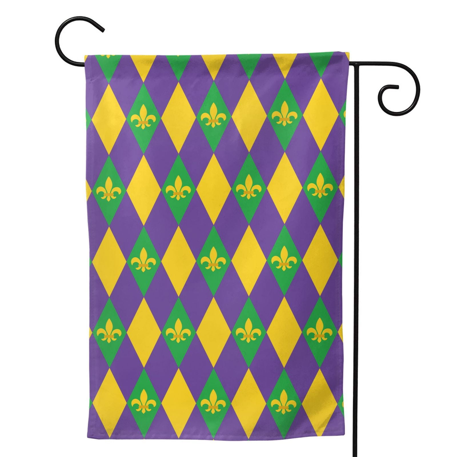 Sigee Mardi Gras for Live Happy Decorative Small Garden Flag,Double ...