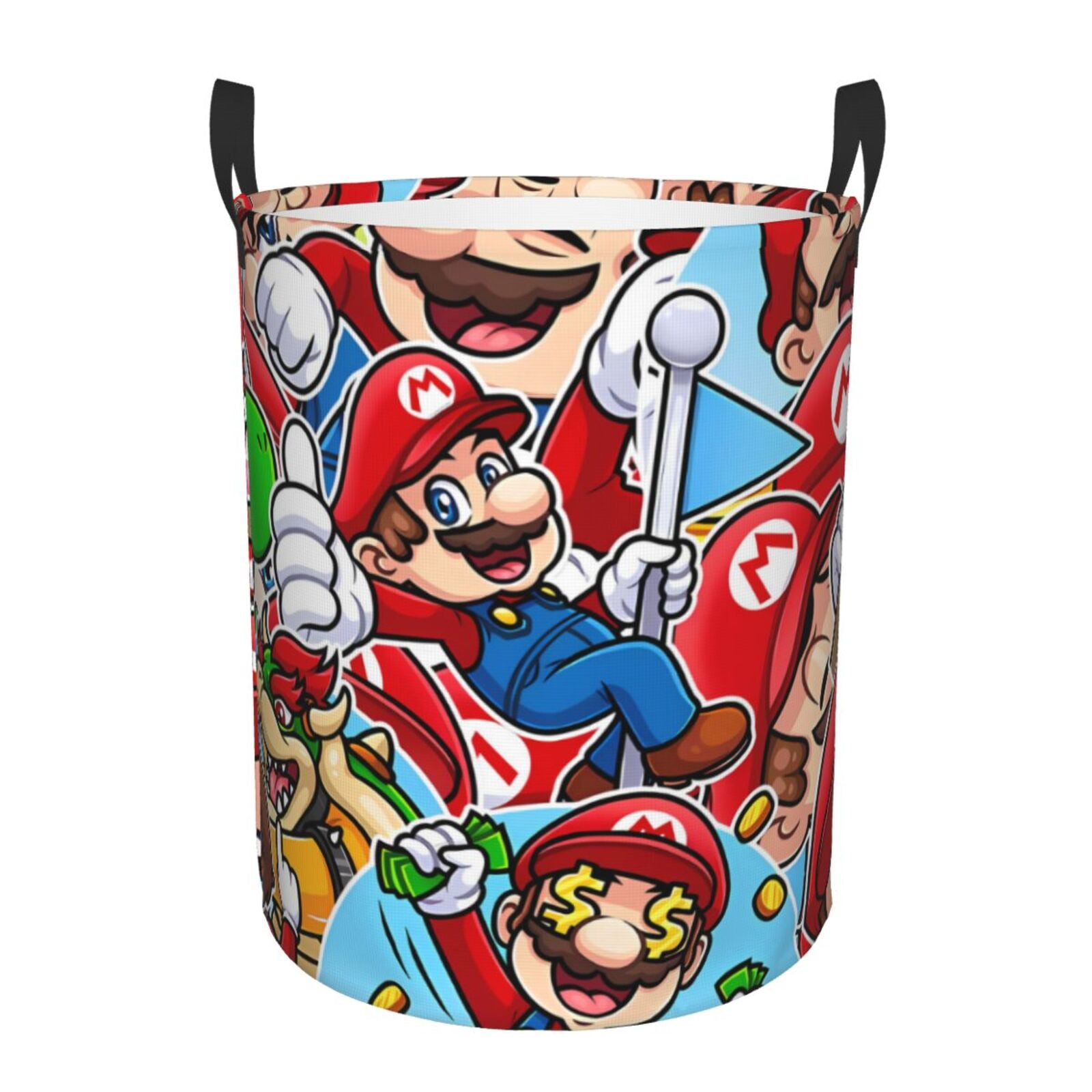 Sigee Mario Bq Print Basket for Clothes Basket for Living Room Bedroom ...