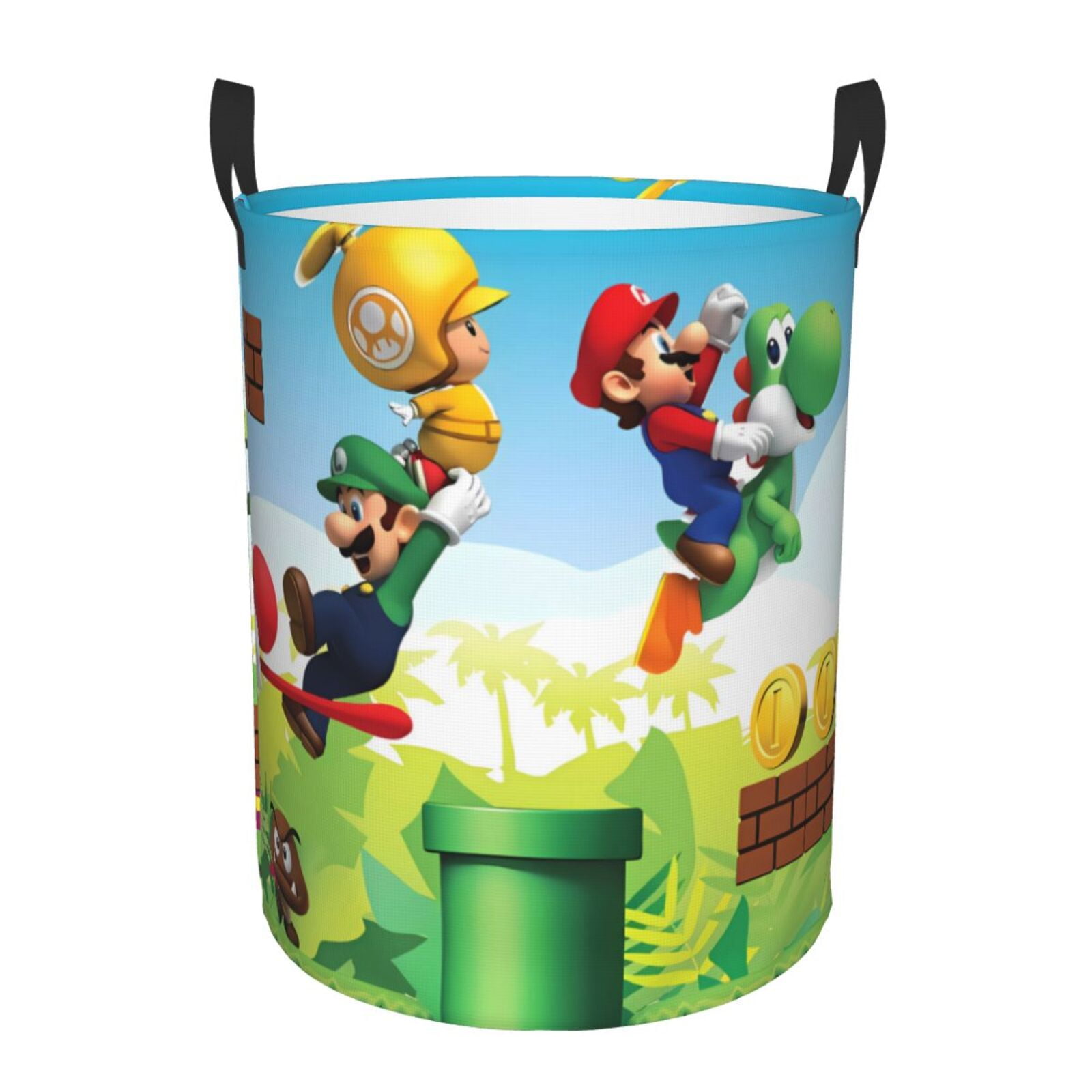 Sigee Mario D Print Basket for Clothes Basket for Living Room Bedroom ...