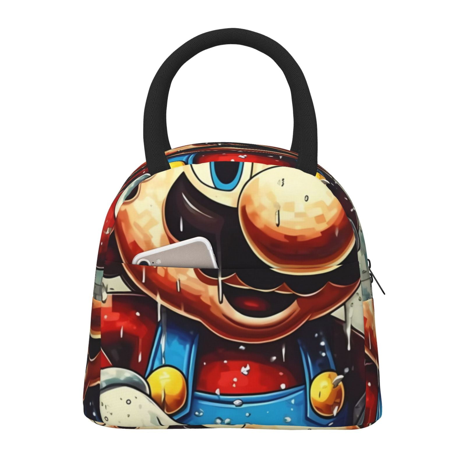 Sigee Mario X Print Lunch Bag for Women Men, Reusable Lunch Bag ...