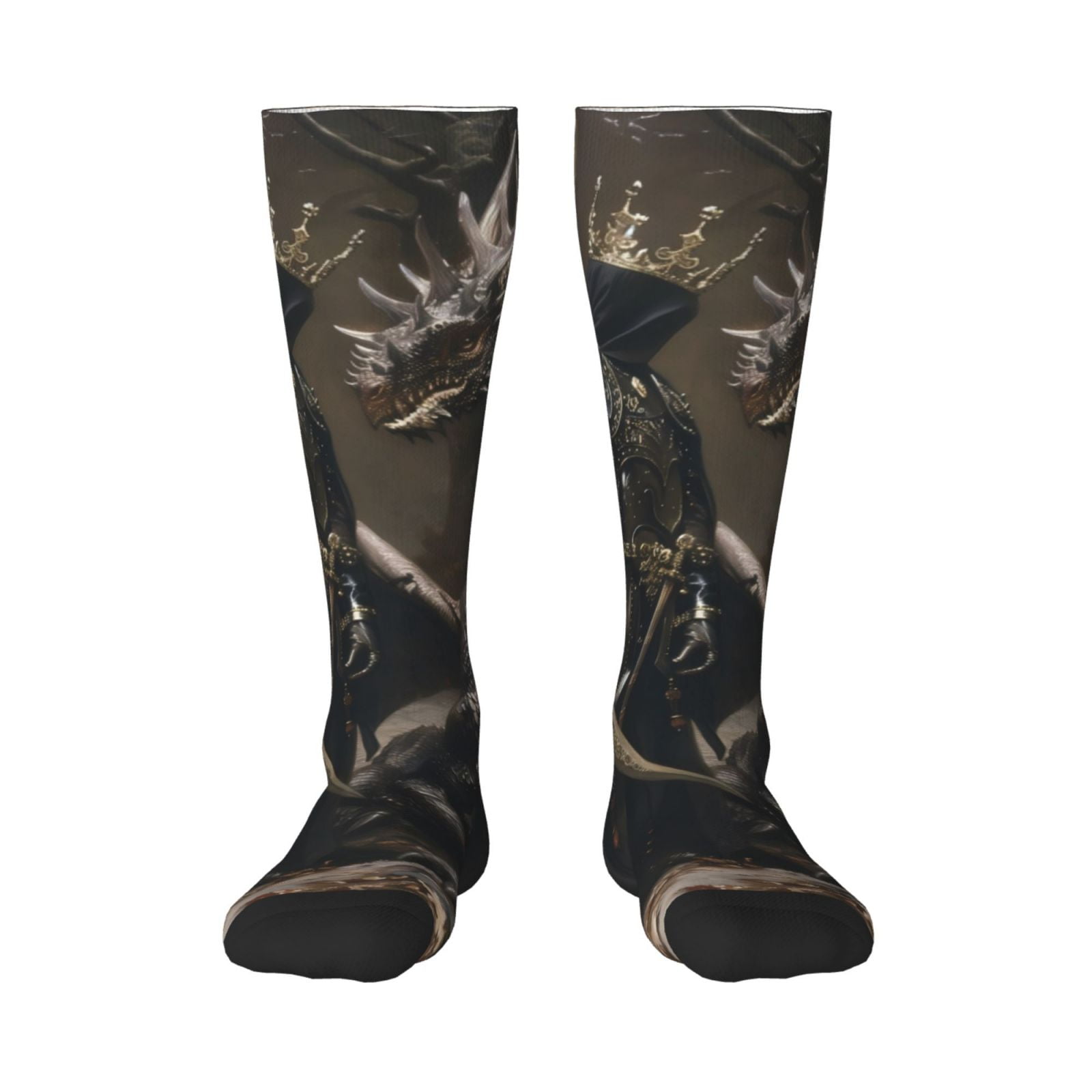 Sigee Medieval Knight And Dragon for Socks for Men Women Socks Stocking ...