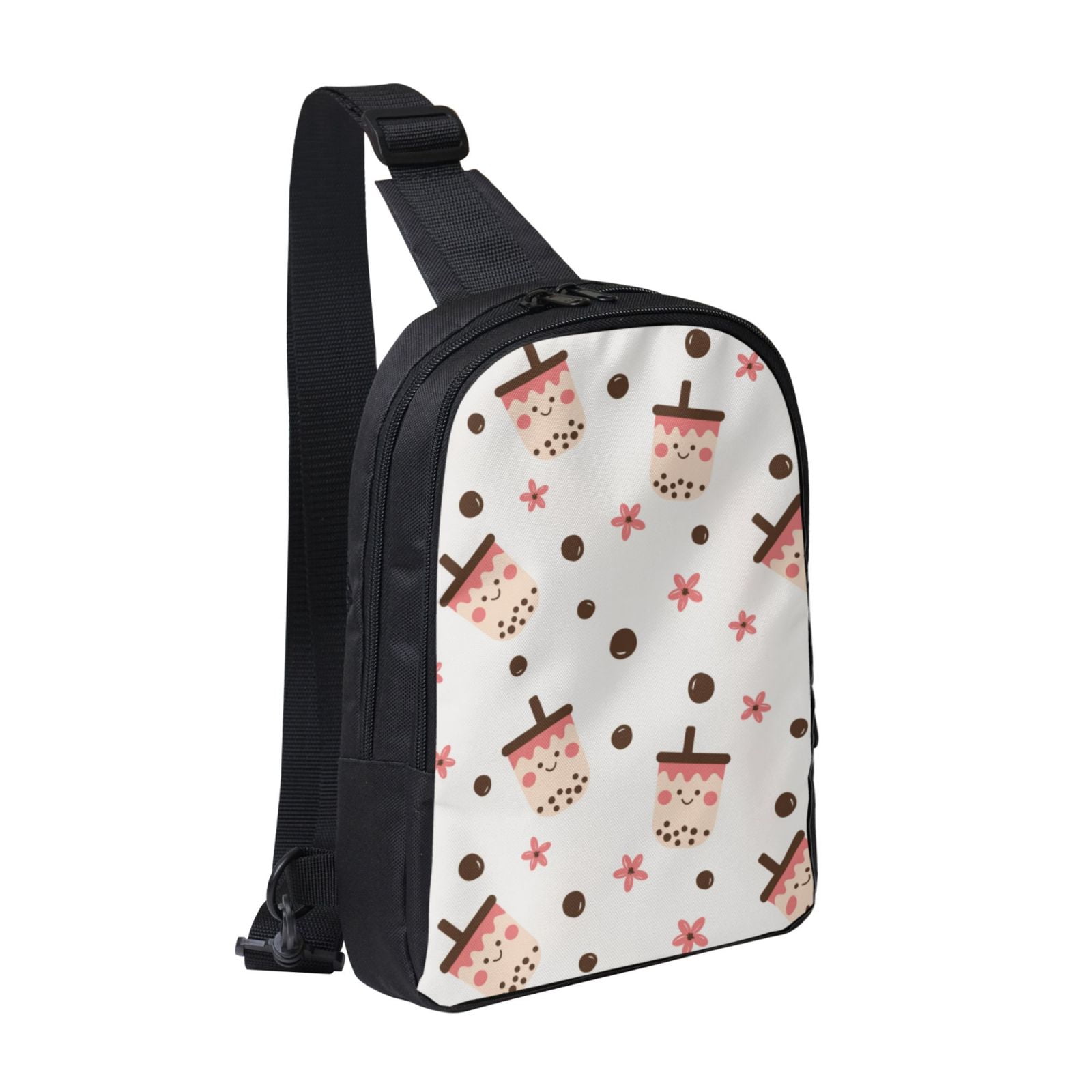 Sigee Milk Tea for Dual Pocket Sling Backpack Hiking Daypack ...