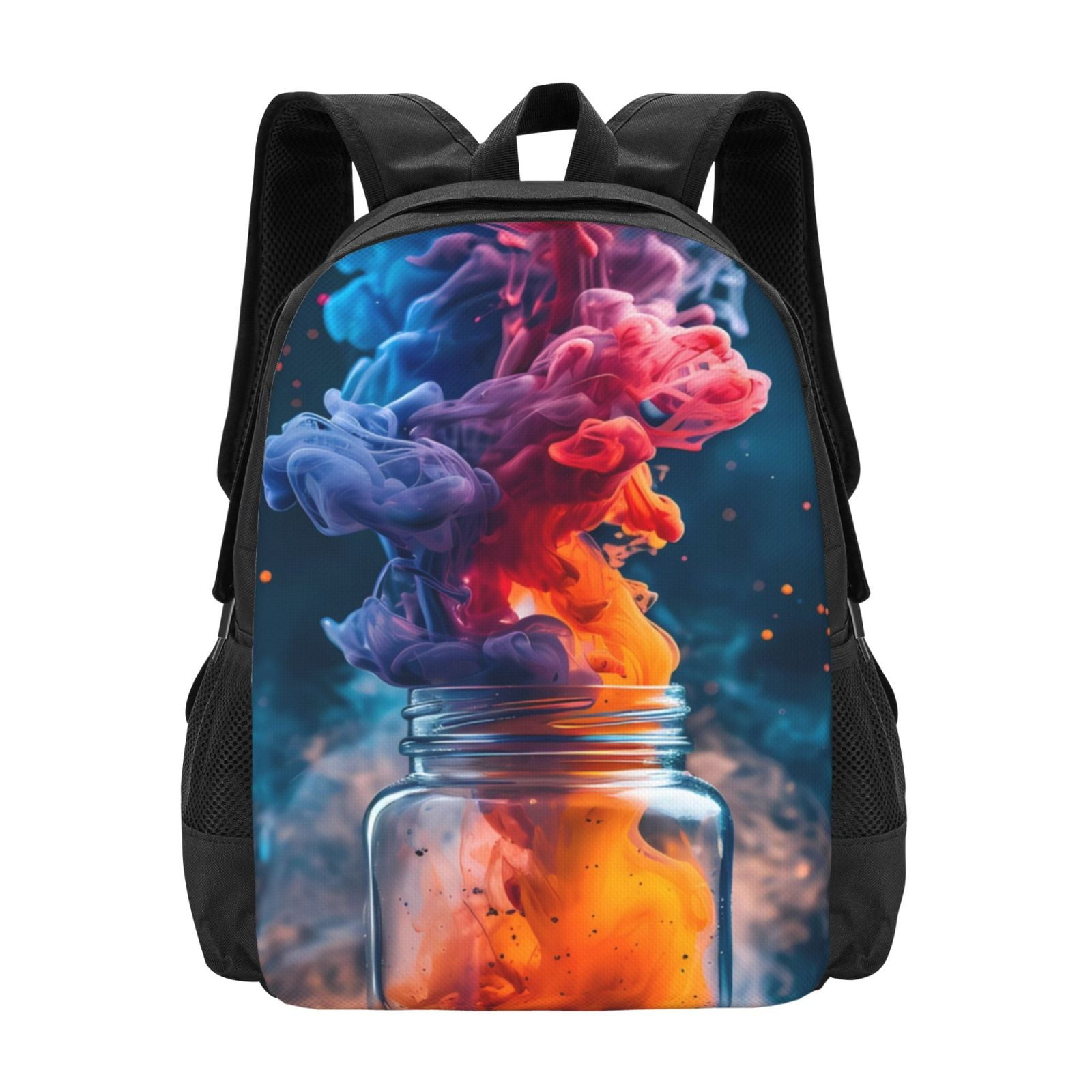 Sigee Modern Art Red And Blue Colors for Simple large capacity backpack ...