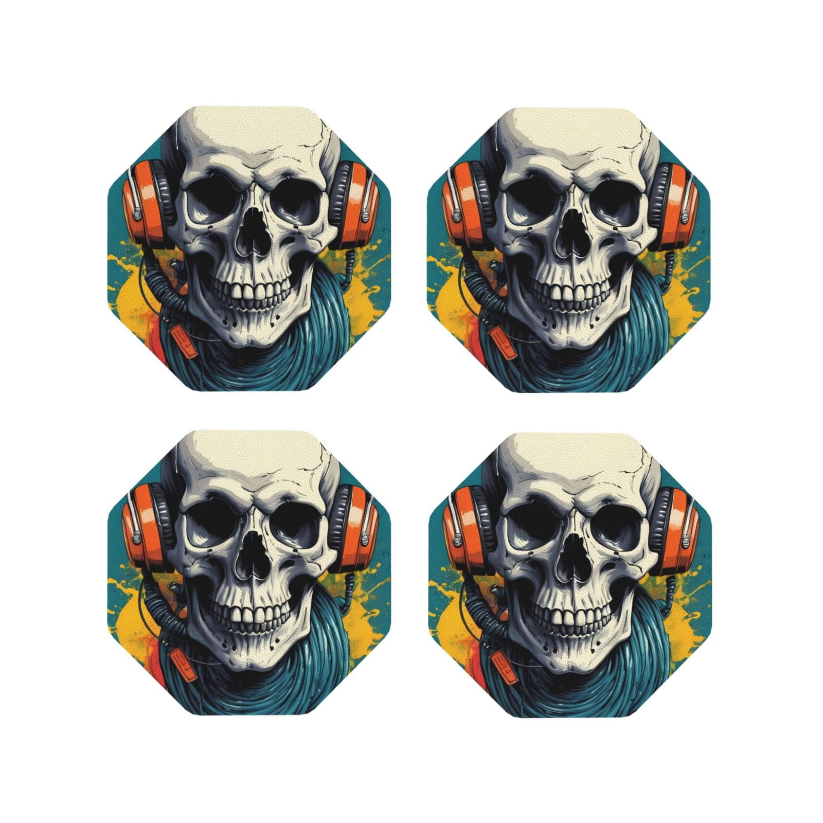 Sigee Modern Hip-Hop Skull for Water-Resistant, Heat-Resistant, Non ...