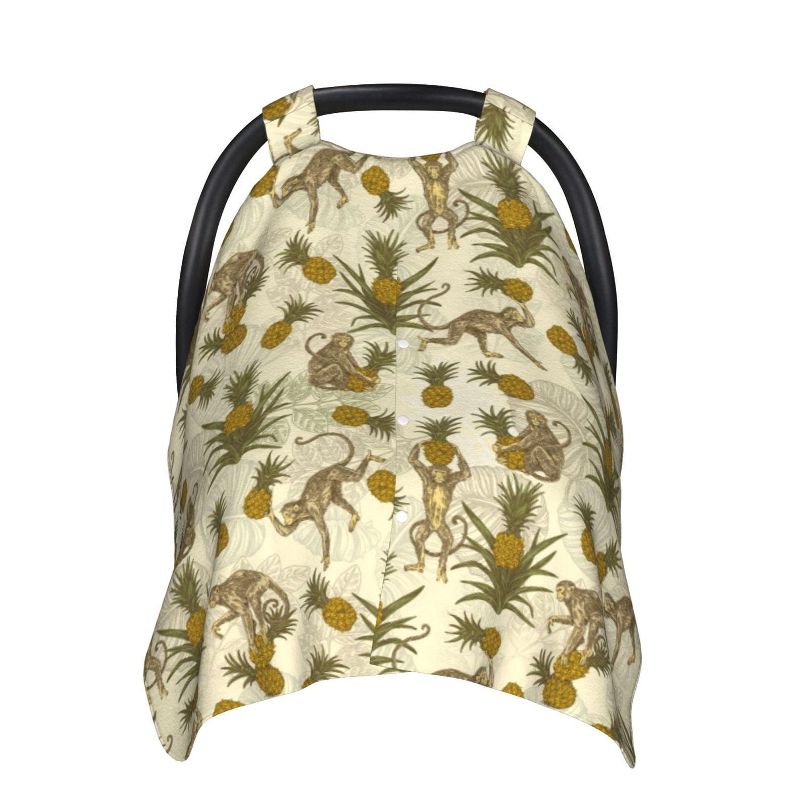 Sigee Monkeys and Pinealpples Print Multi-use Stretchy Baby Car Seat ...