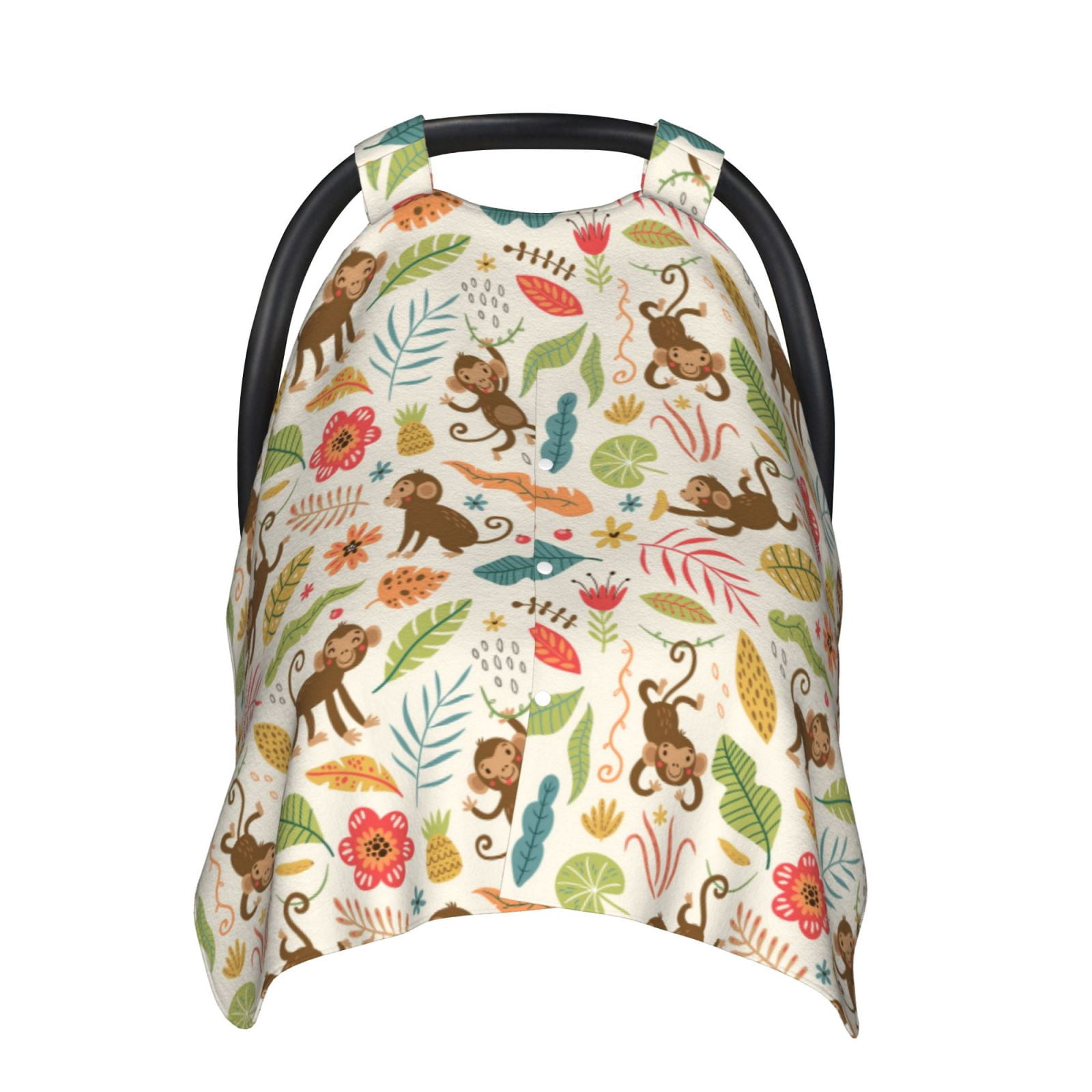 Sigee Monkeys in the Jungle Print Multi-use Stretchy Baby Car Seat ...