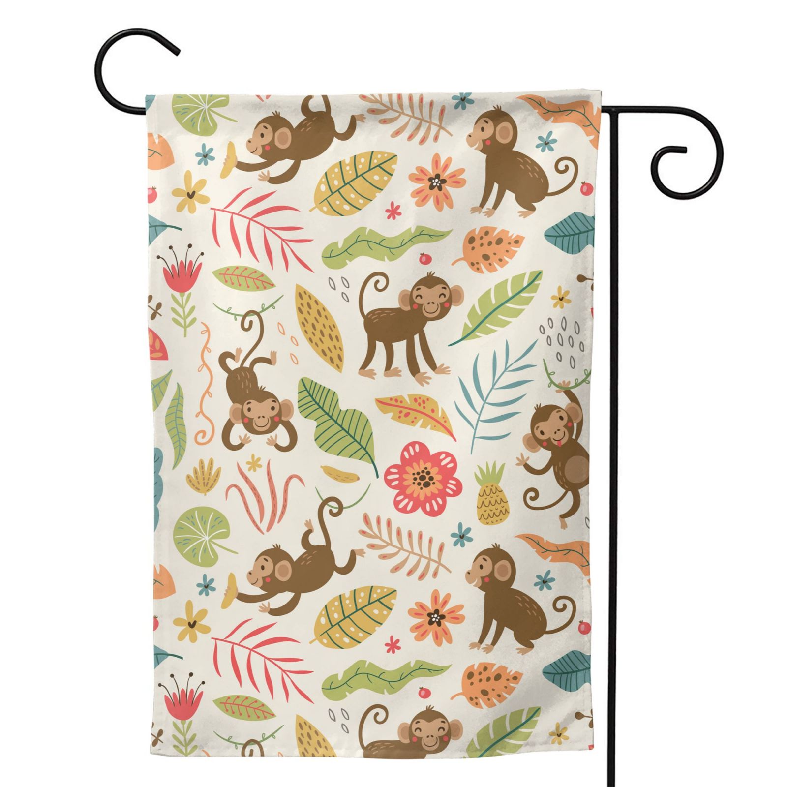 Sigee Monkeys in the Jungle for Live Happy Decorative Small Garden Flag ...