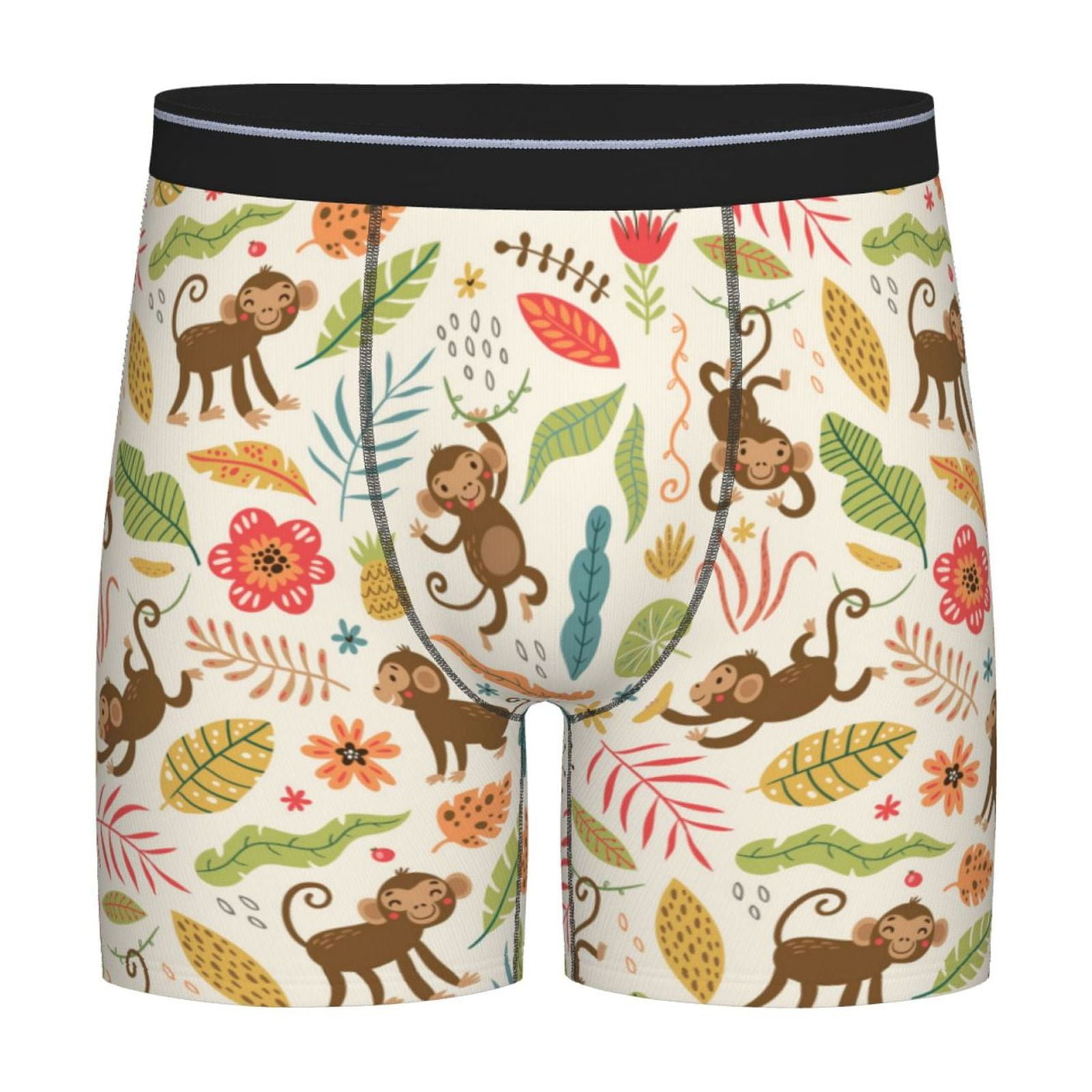 Sigee Monkeys in the Jungle for Men's Boxer Briefs,Moisture Wicking and ...