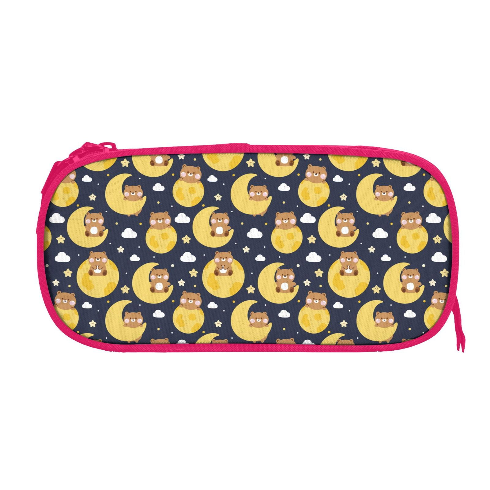 Sigee Moon Bear for Portable Pencil Pouch with Zipper for Students ...