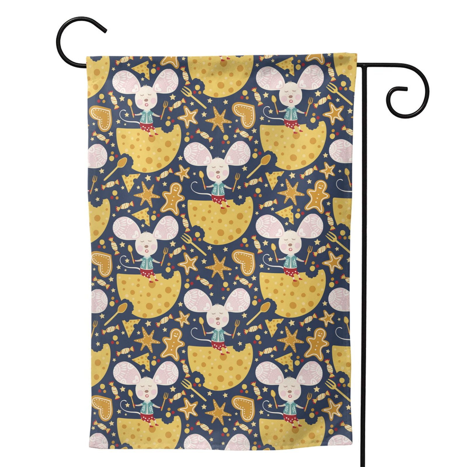 Sigee Mouse Cheese for Live Happy Decorative Small Garden Flag,Double ...