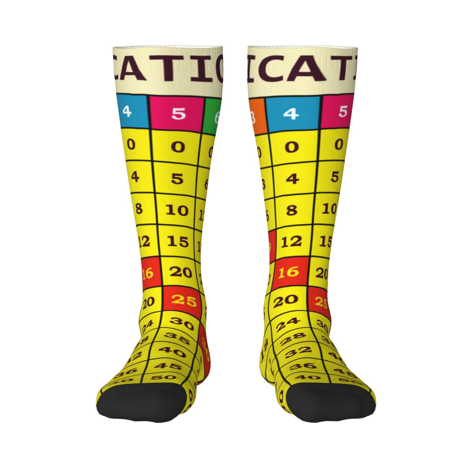 Sigee Multiplication Table2 for Socks for Men Women Socks Stocking ...