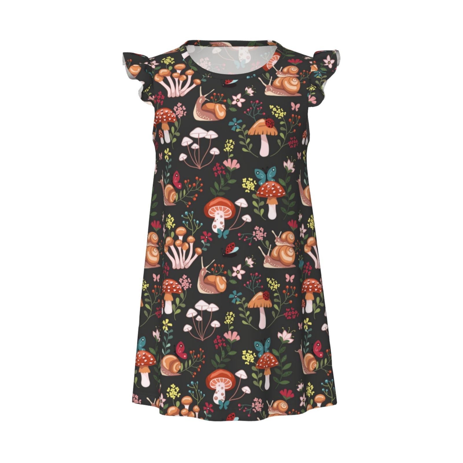 Sigee Mushroom With Snails for Girls Sleepwear Nightie,Night Sleep ...