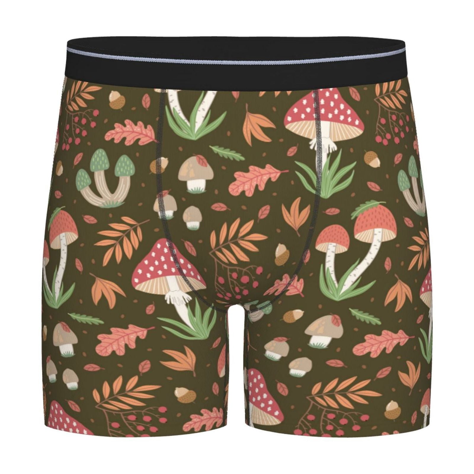 Sigee Mushrooms and Autumn for Men's Boxer Briefs,Moisture Wicking and ...