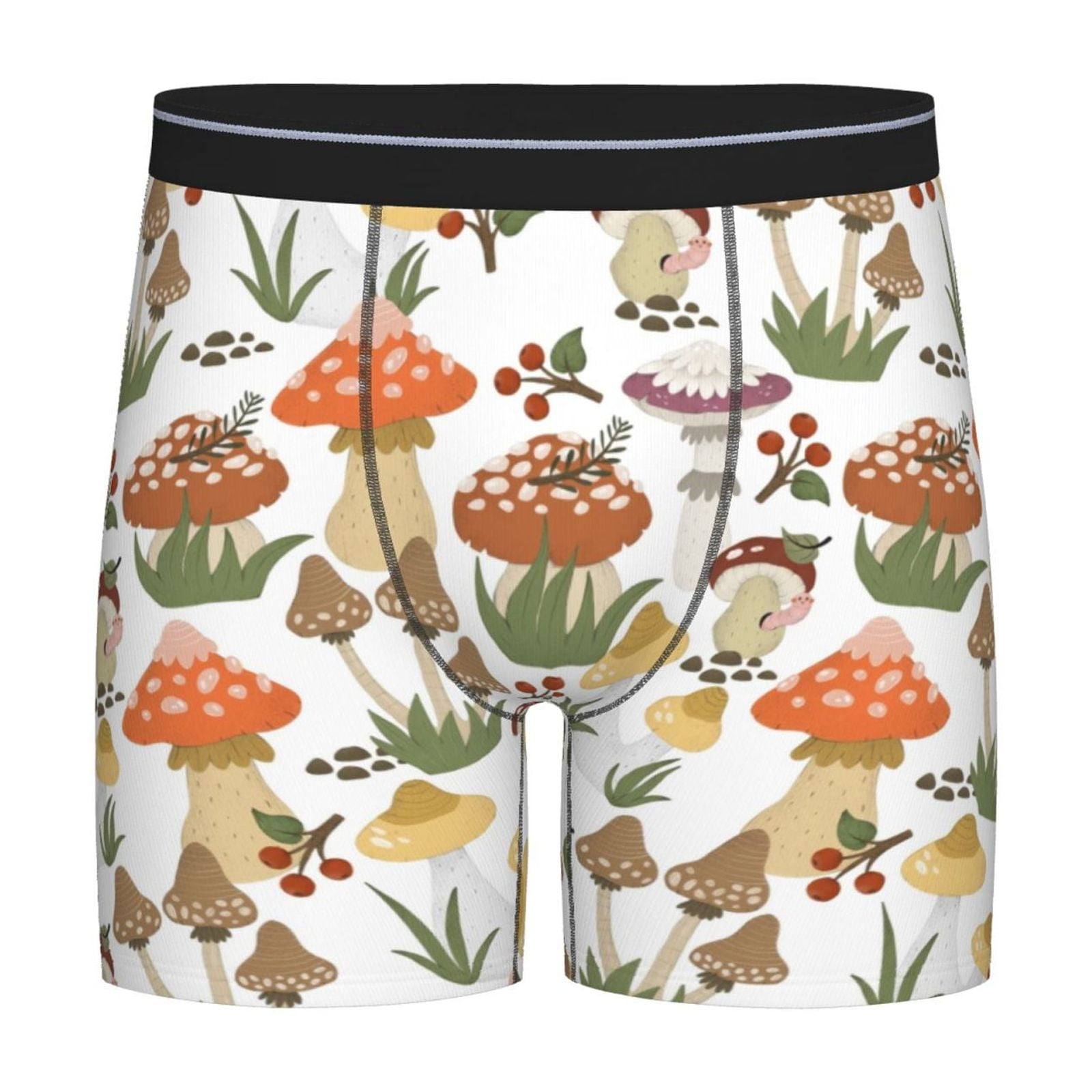 Sigee Mushrooms for Men's Boxer Briefs,Moisture Wicking and Breathable ...