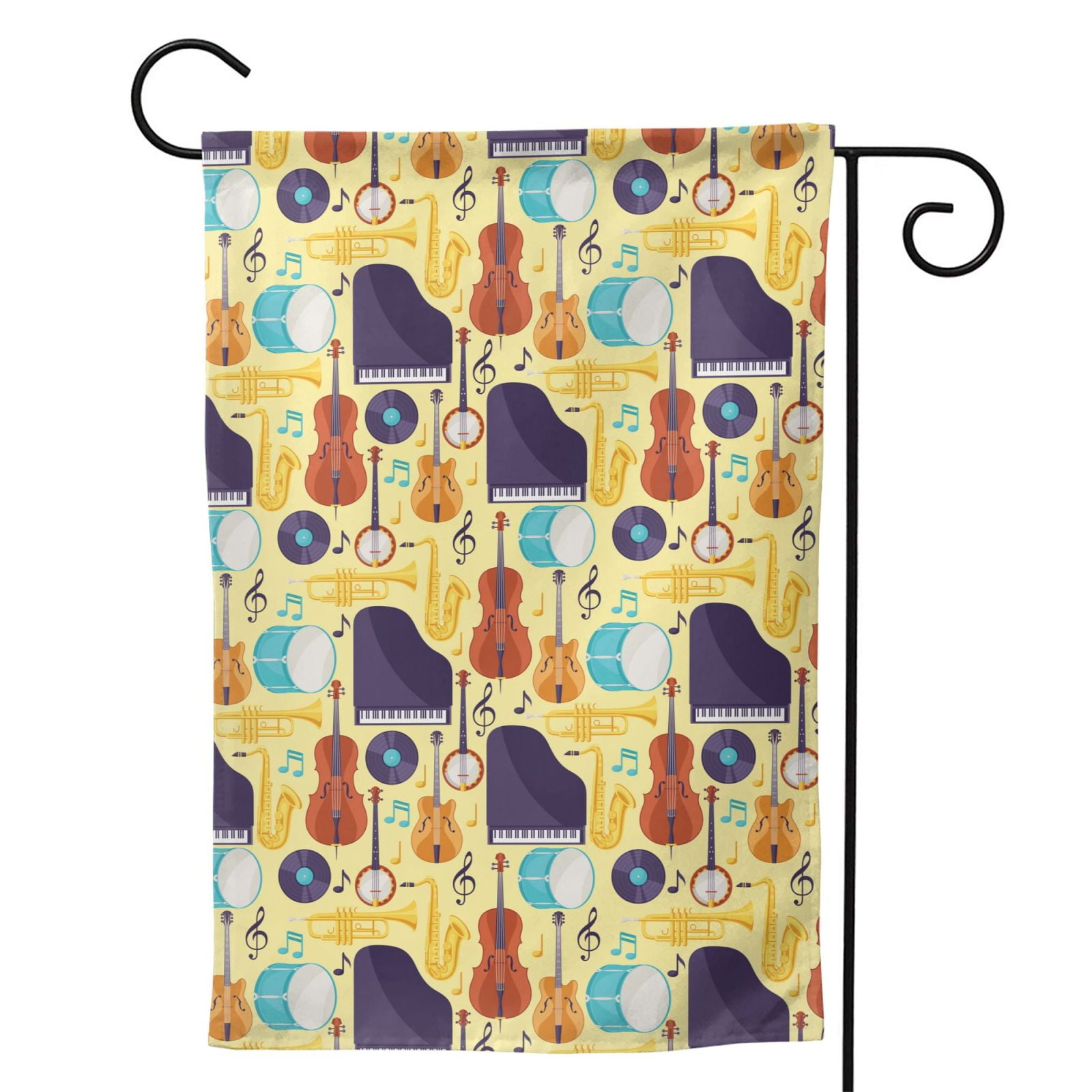 Sigee Musical Instruments for Live Happy Decorative Small Garden Flag ...