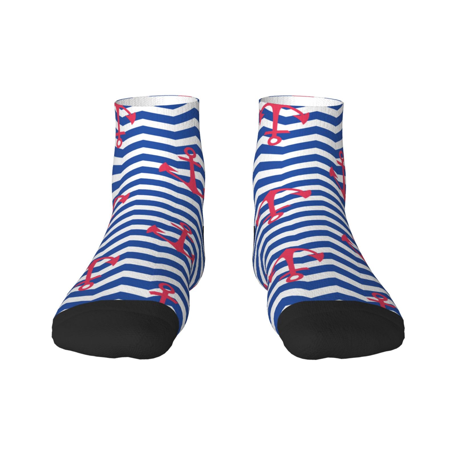 Sigee Nautical Anchors for Crew Soft Moisture-wicking Socks ,Cushion ...