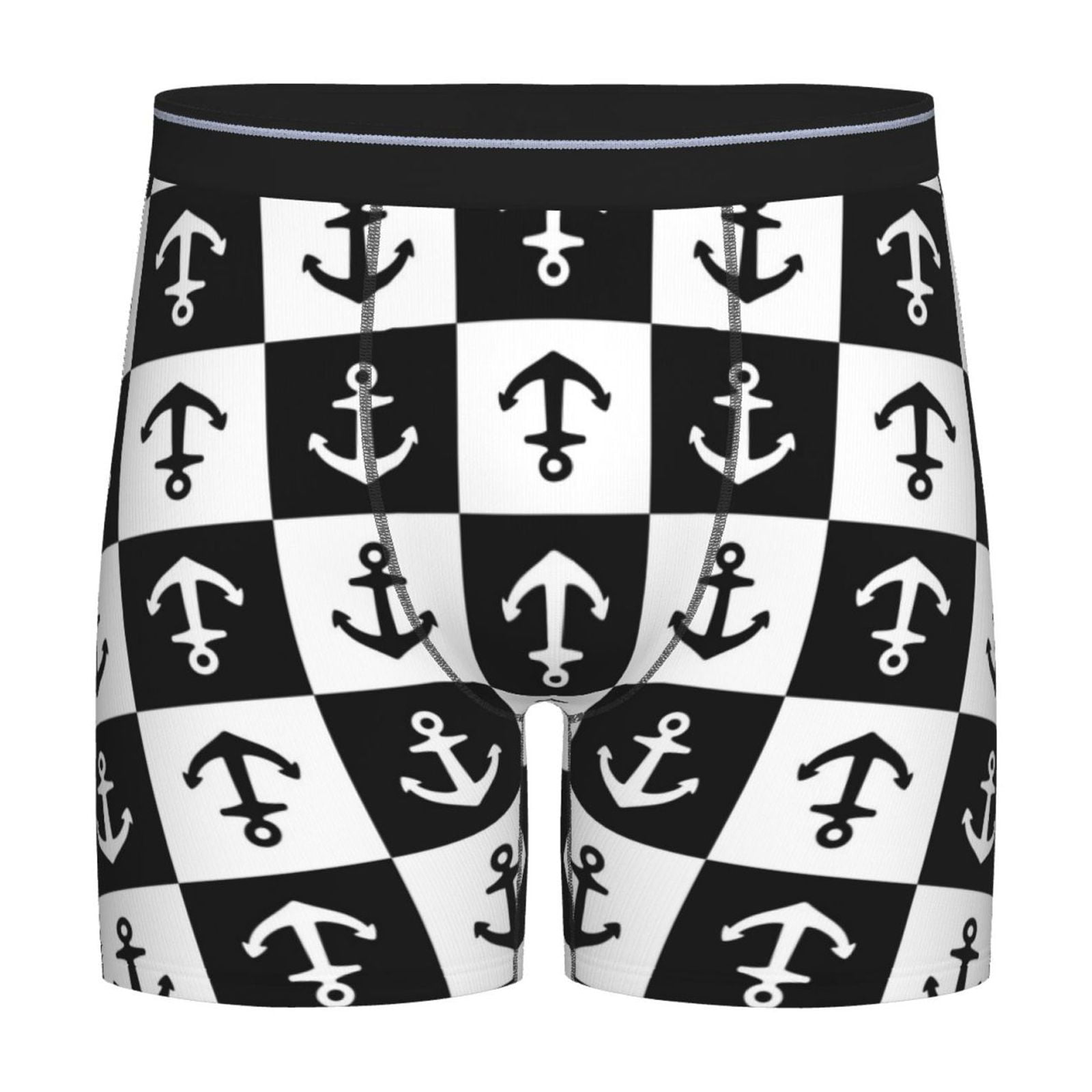 Sigee Nautical Anchors1 for Men's Boxer Briefs,Moisture Wicking and ...